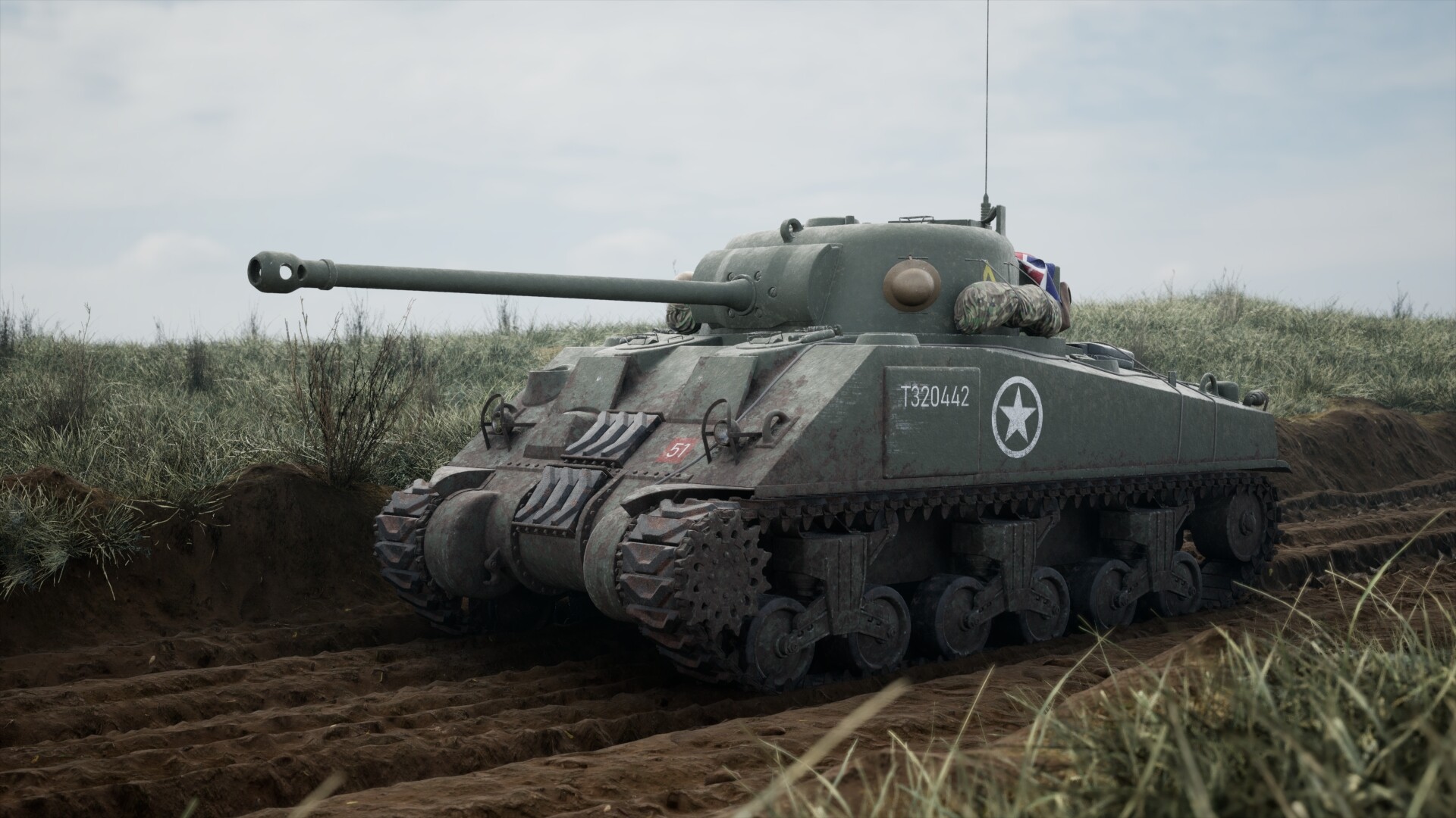 ArtStation - Sherman Firefly • Tank Scene