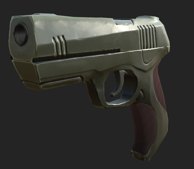 ArtStation - Stylized Pistol