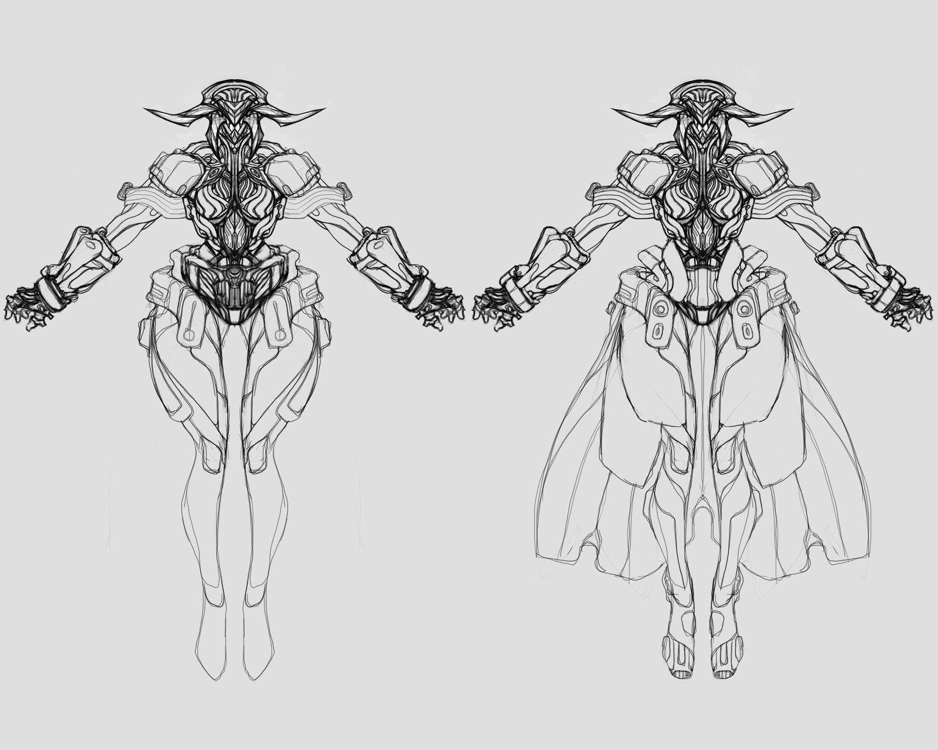 ArtStation - Fan Warframe design, some progress.