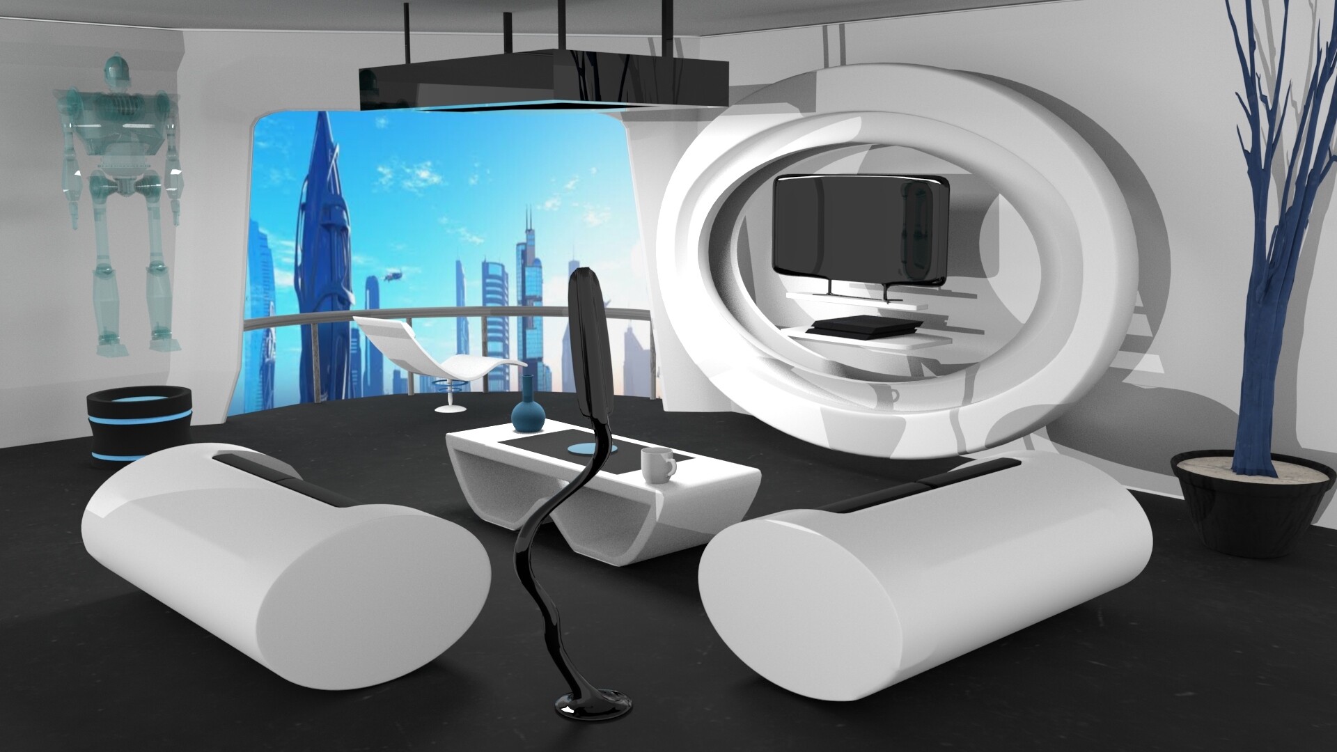 ArtStation - Future living room