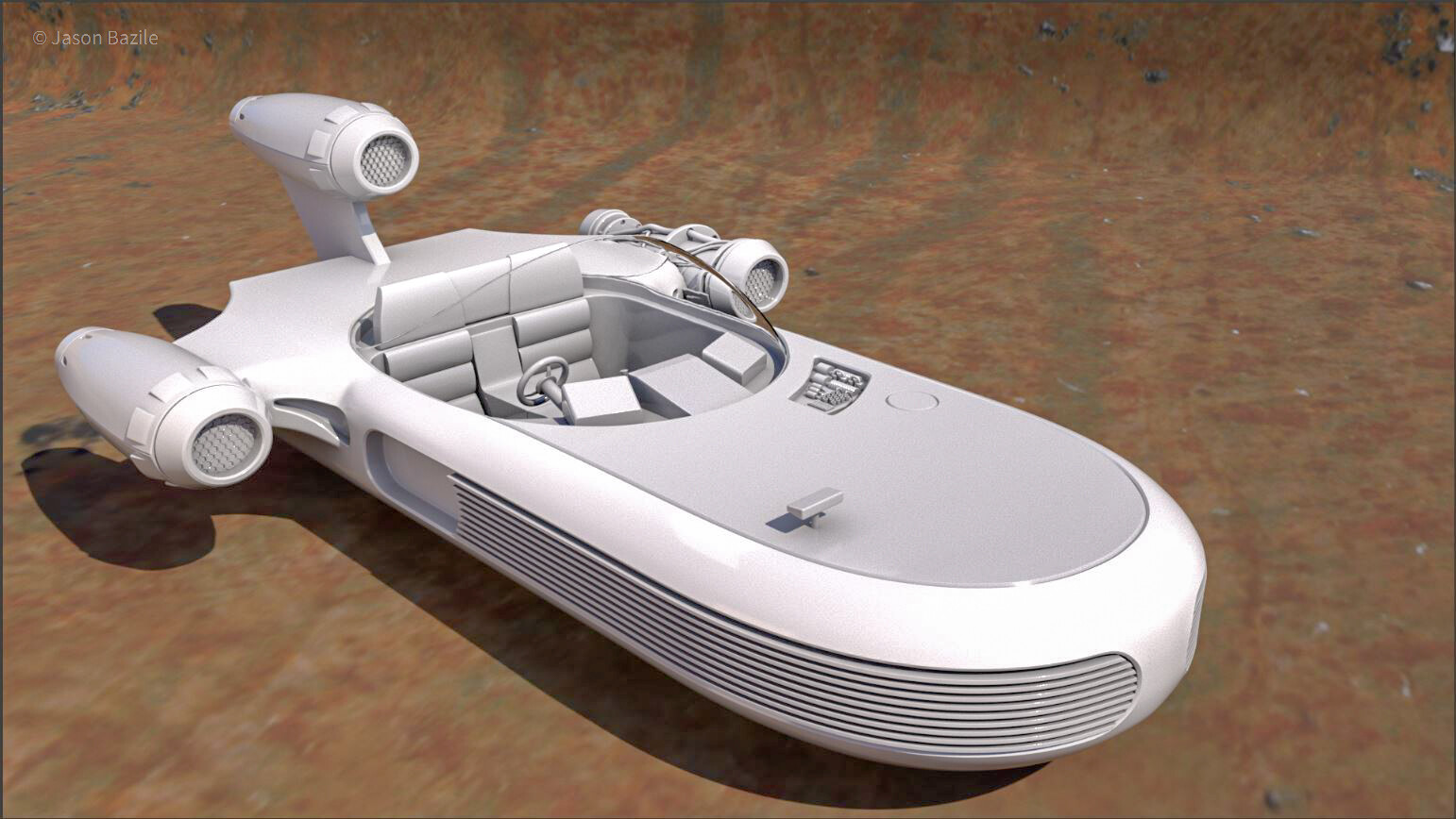 ArtStation - Landspeeder Model