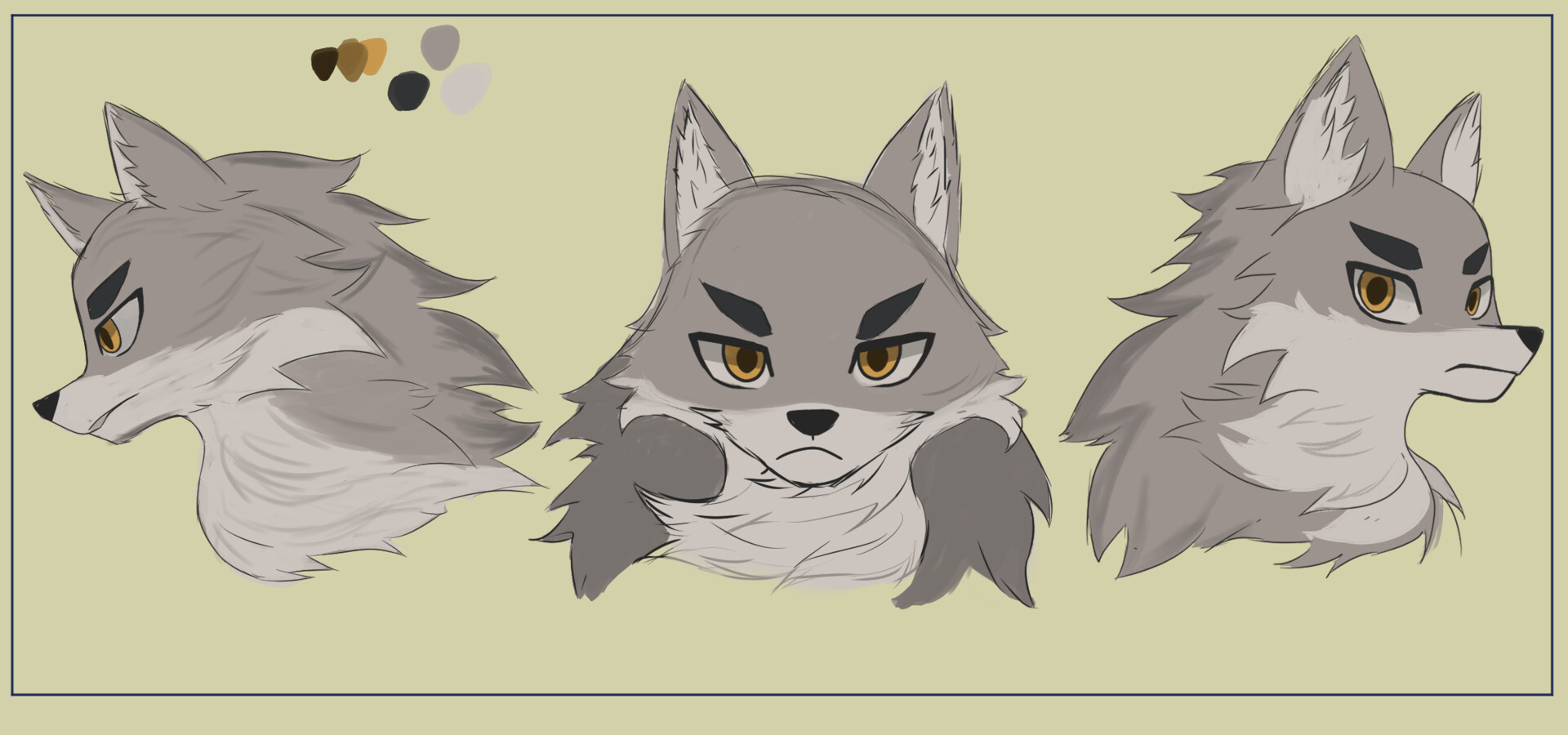 how to draw furry wolves