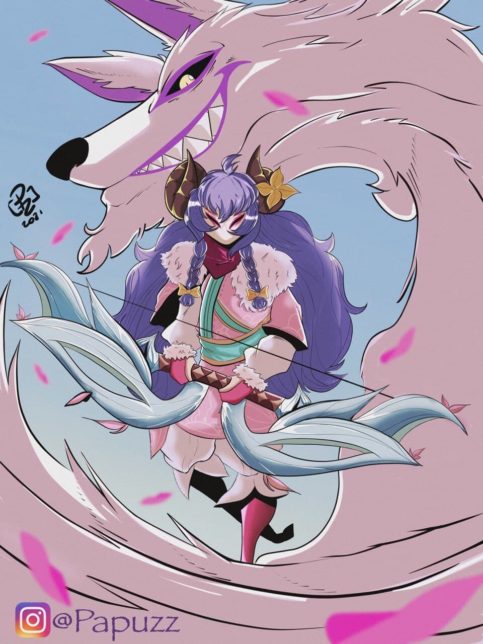 ArtStation - Spirit Blossom Kindred - League Of Legends