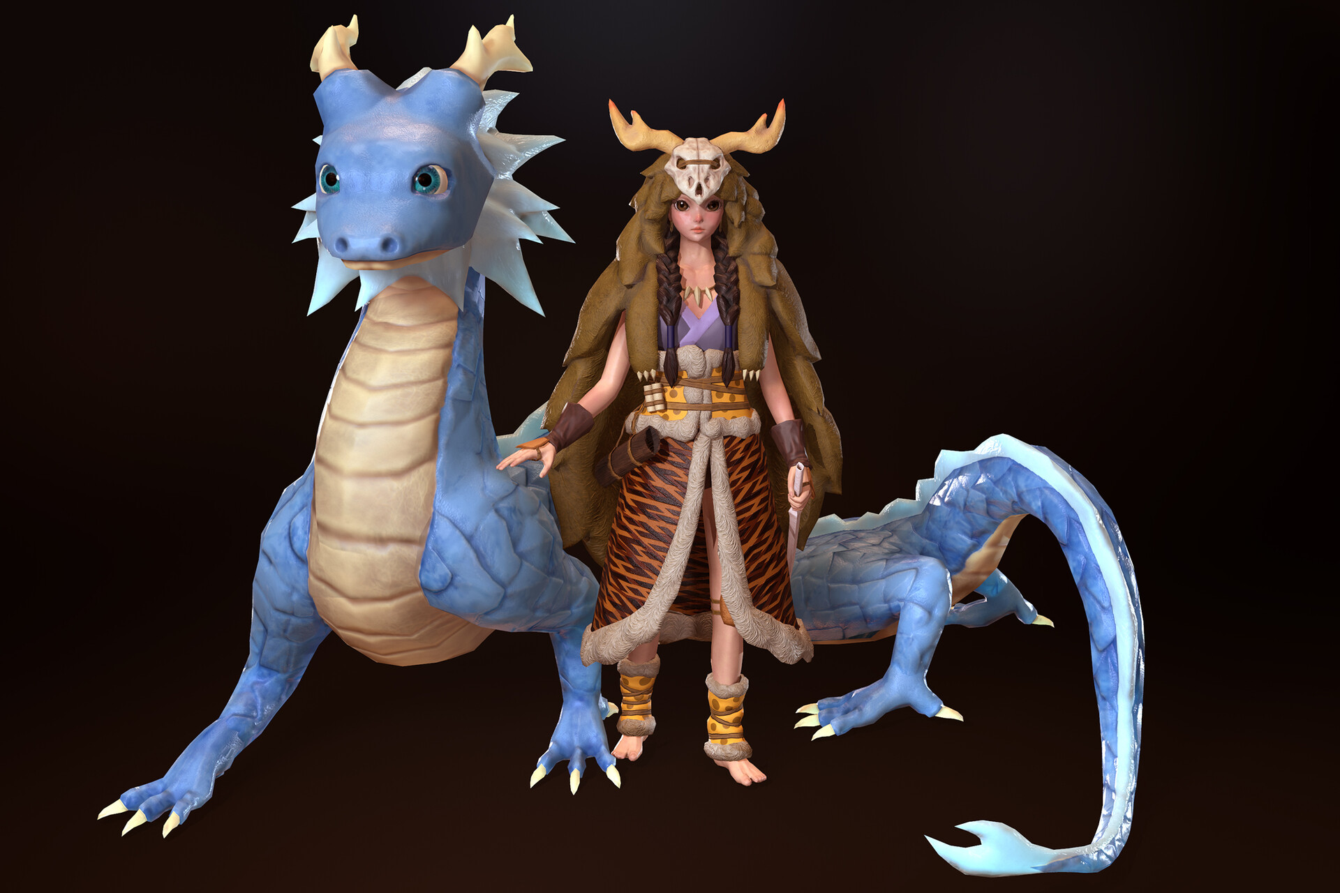 ArtStation - Girl&Dragon