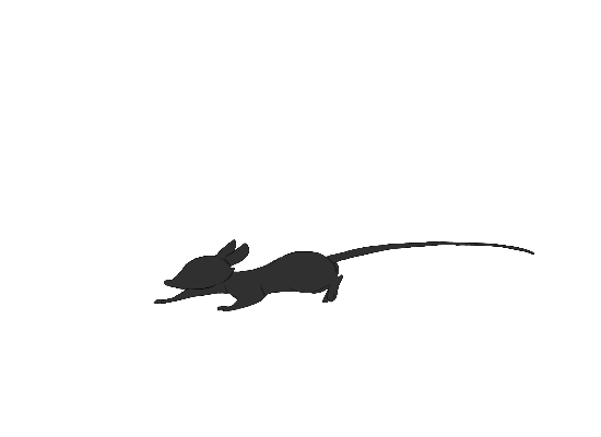 Running Mouse Silhouette