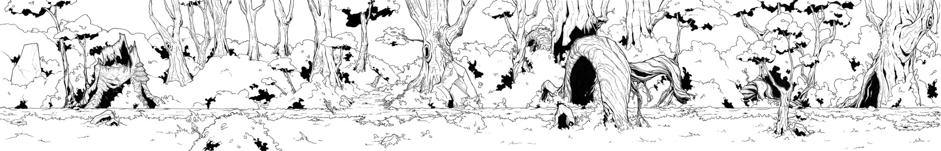 ArtStation - 2d side scroller background