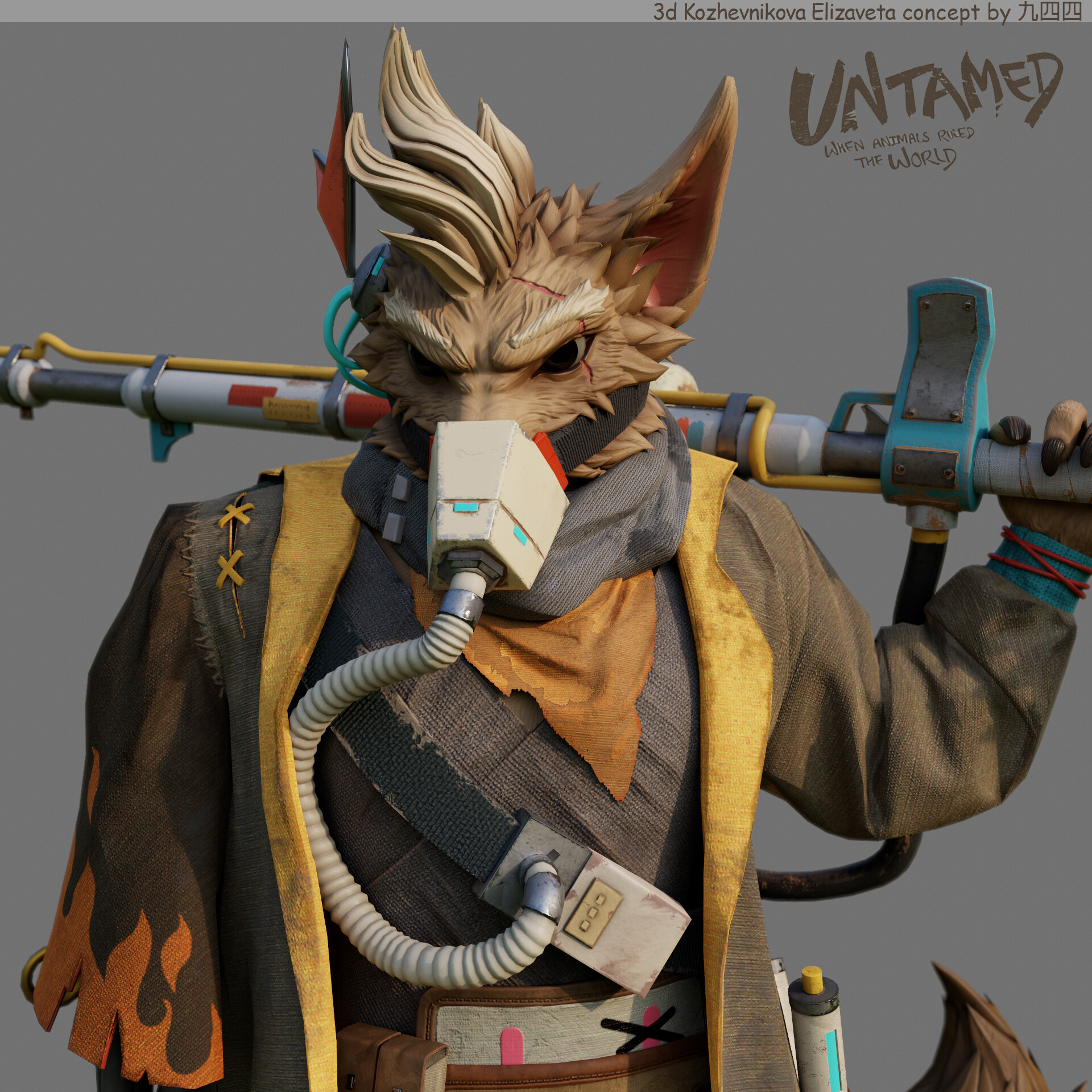 ArtStation - One-armed wolf (Untamed: When Animals Ruled the World)