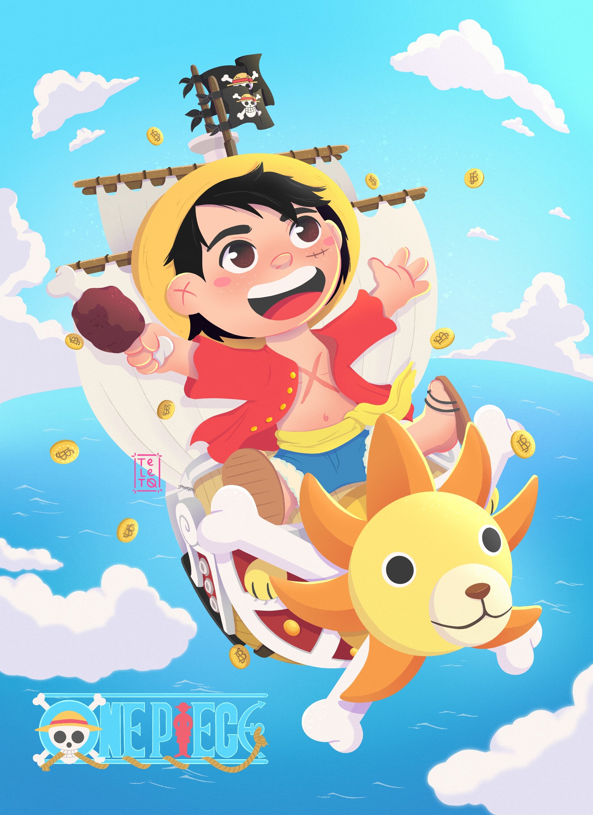 ArtStation - Flying to One Pice