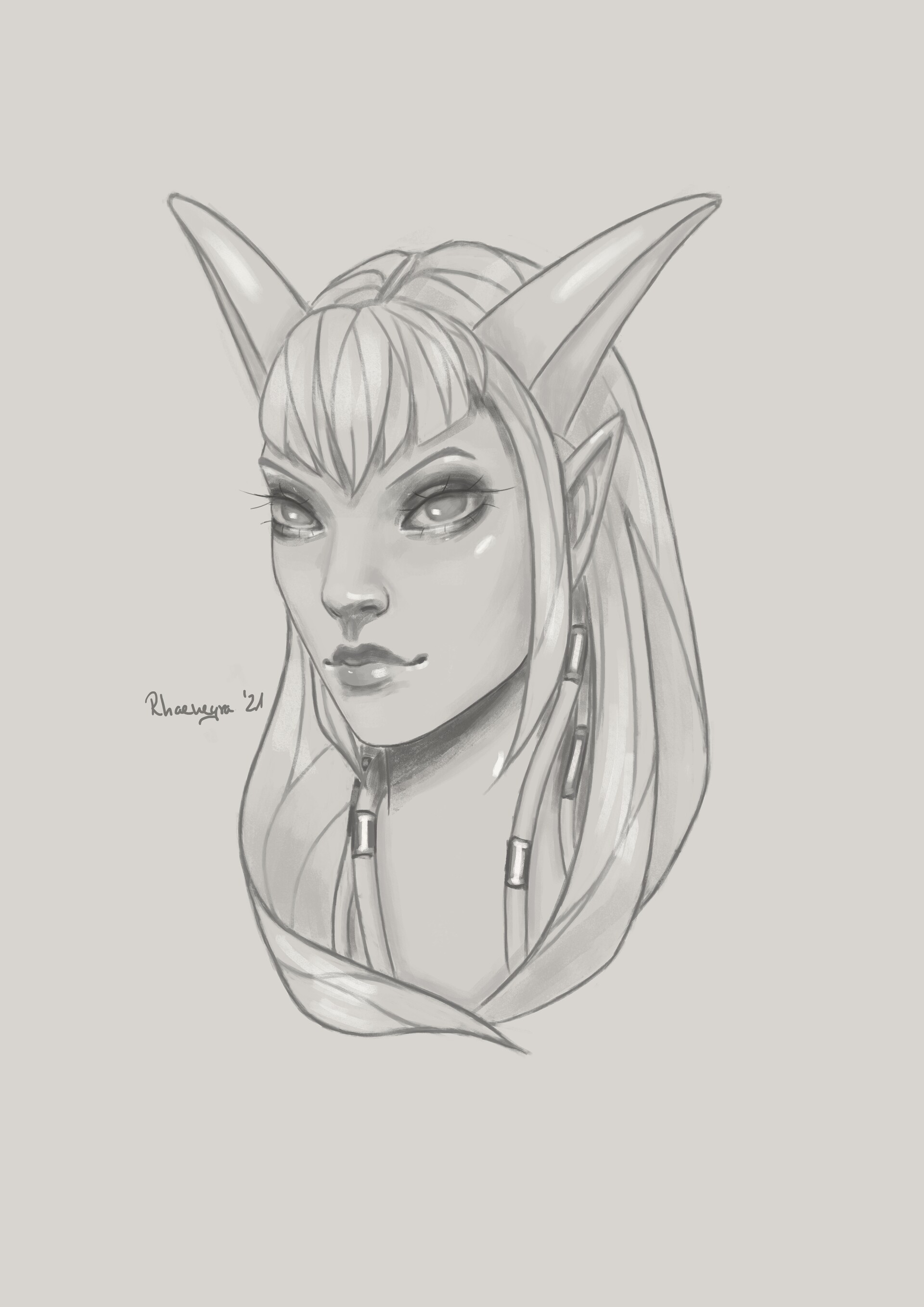 ArtStation - Draenei sketch