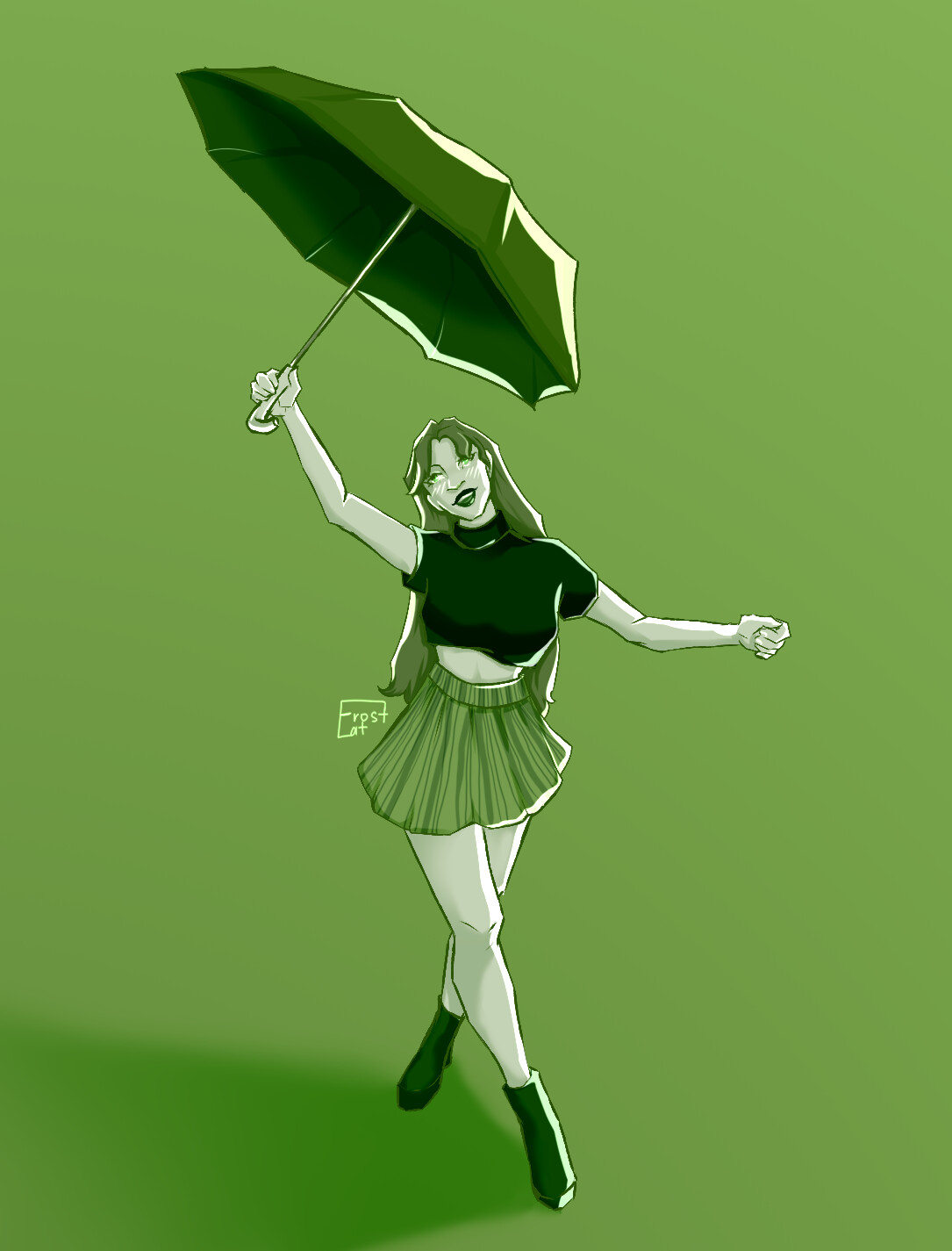 ArtStation - Green girl