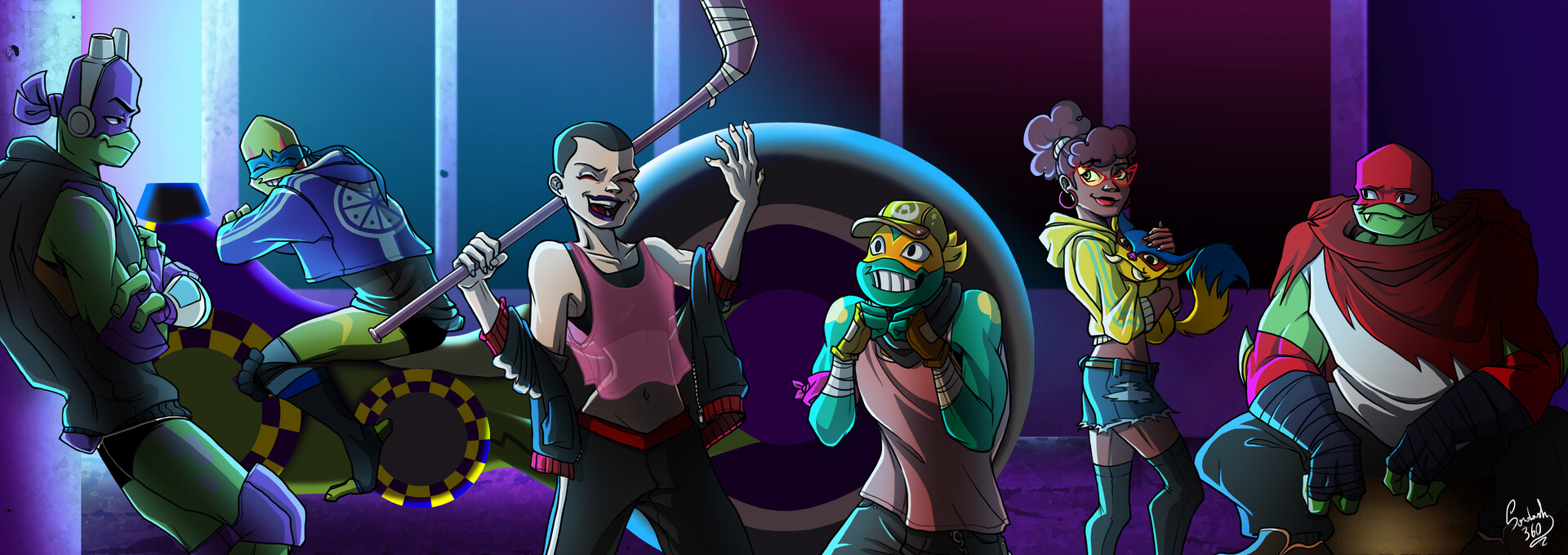ArtStation - RISE OF THE TEENAGE MUTANT NINJA TURTLES - Night ride