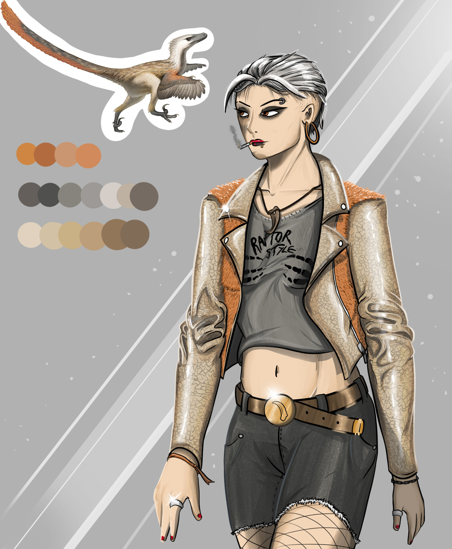 ArtStation - Velociraptor in human version