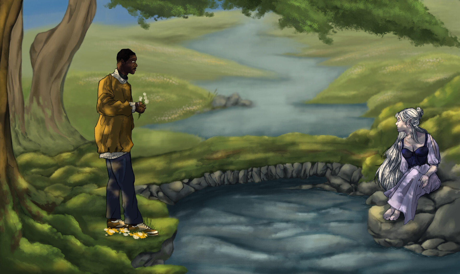 ArtStation - Earth and Moon