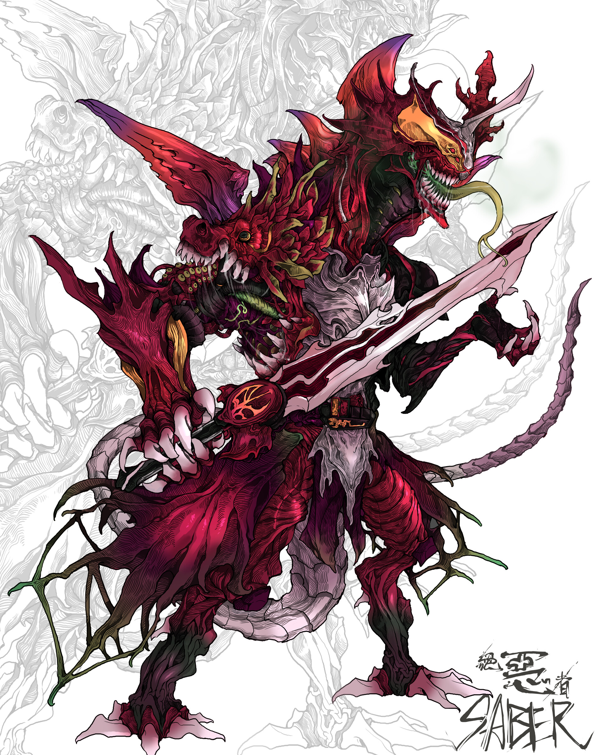 ArtStation - 絕惡者——SABER