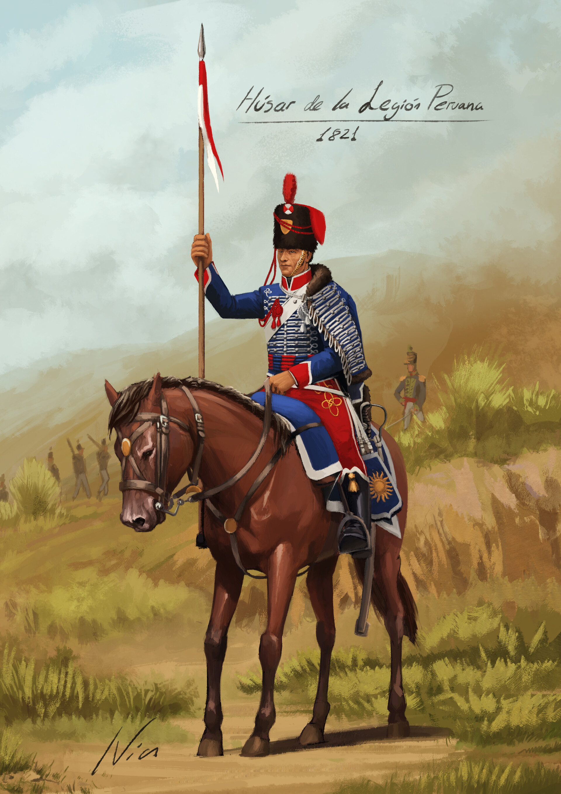ArtStation - Peruvian Hussar, 1821