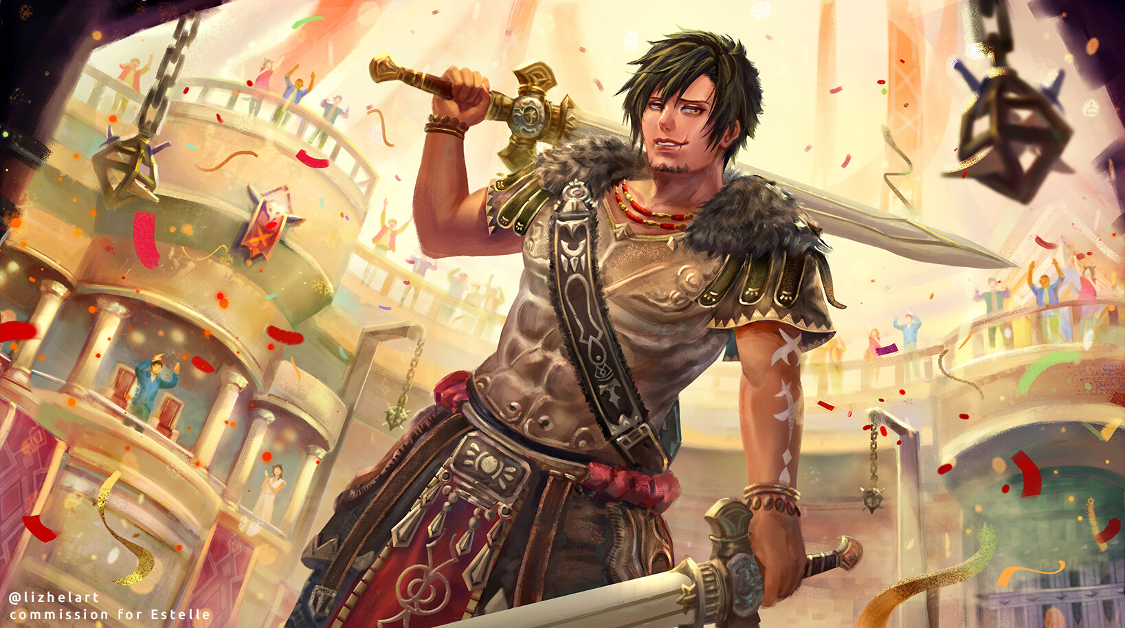 ArtStation - FFXIV Commission Half Body