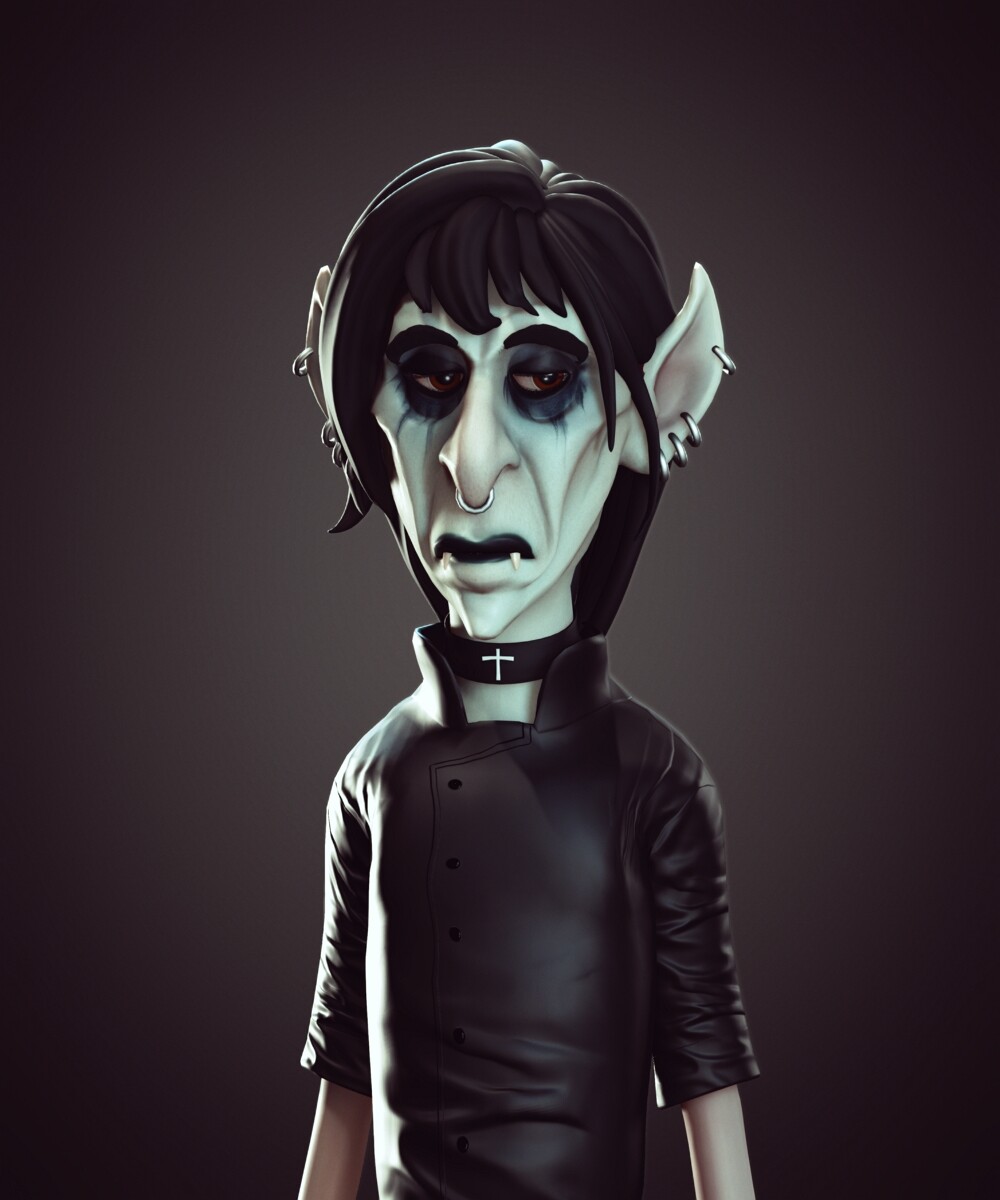ArtStation - Vamp Goth for Character Creator