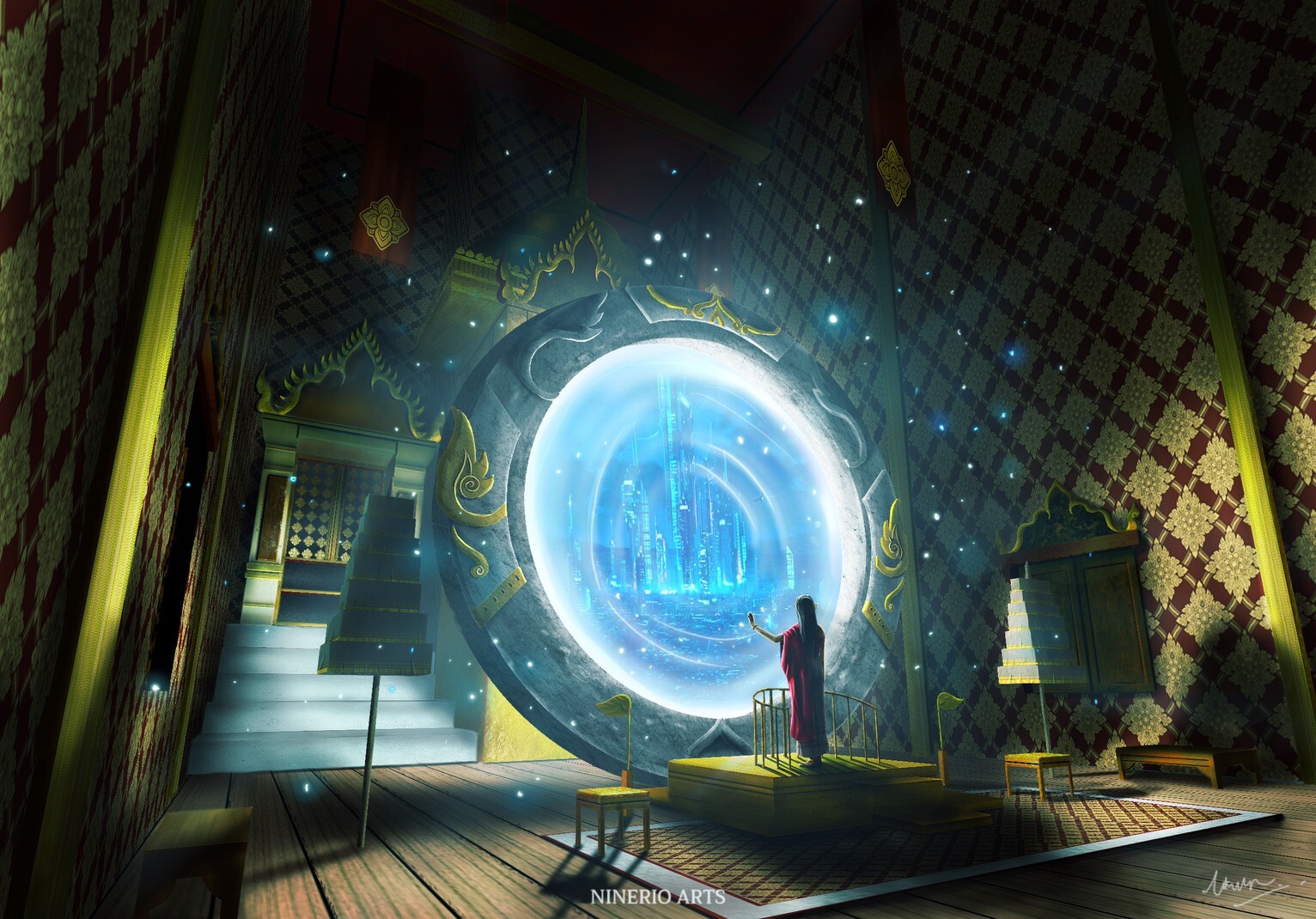 Parallel Reality Tunnel by artist Jarosław Jaśnikowski : ImaginaryPortals