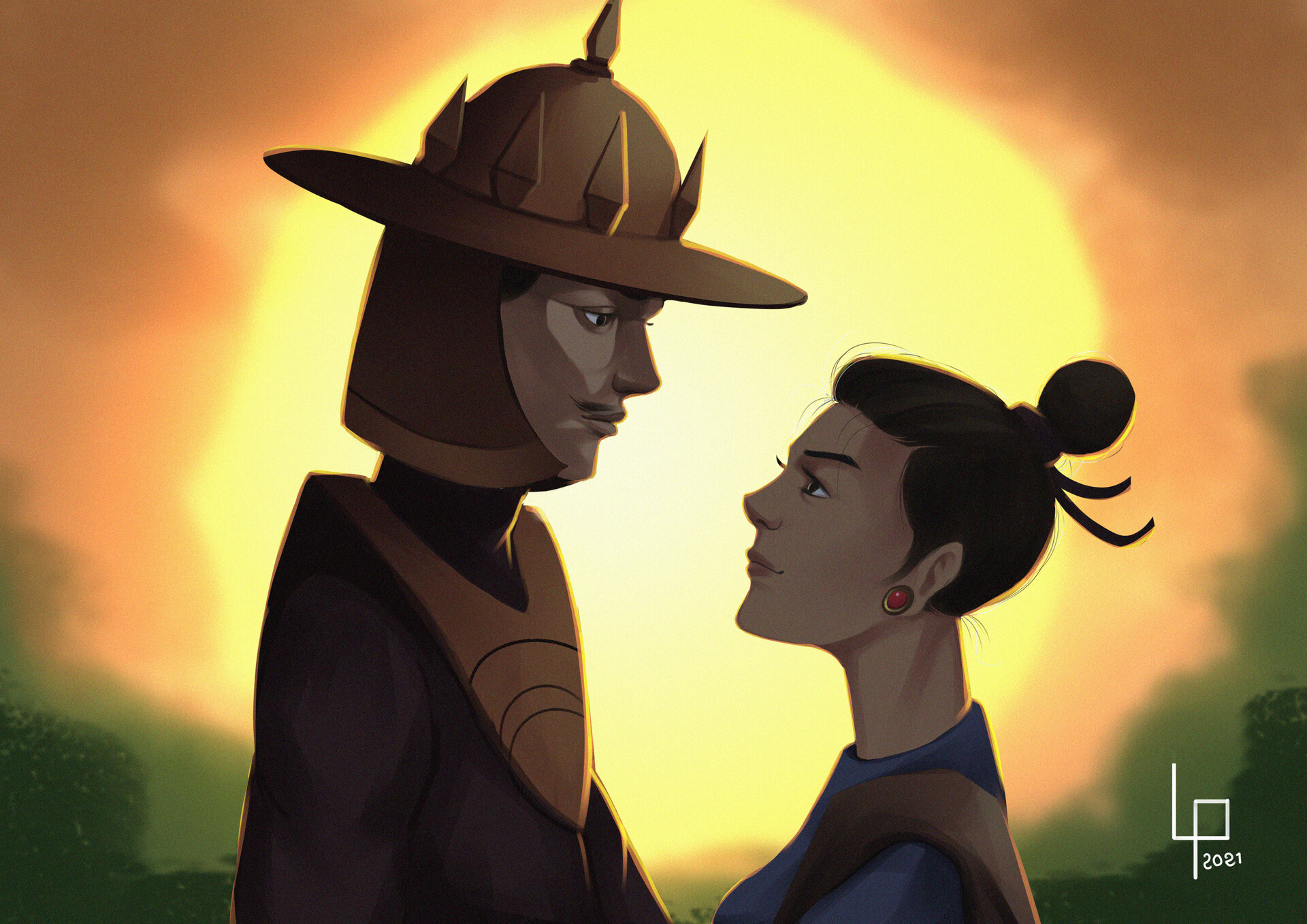 ArtStation - Myanmar Couple