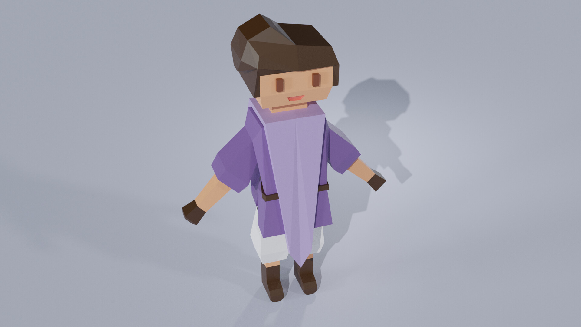 ArtStation - Bri - Simple Lowpoly Character