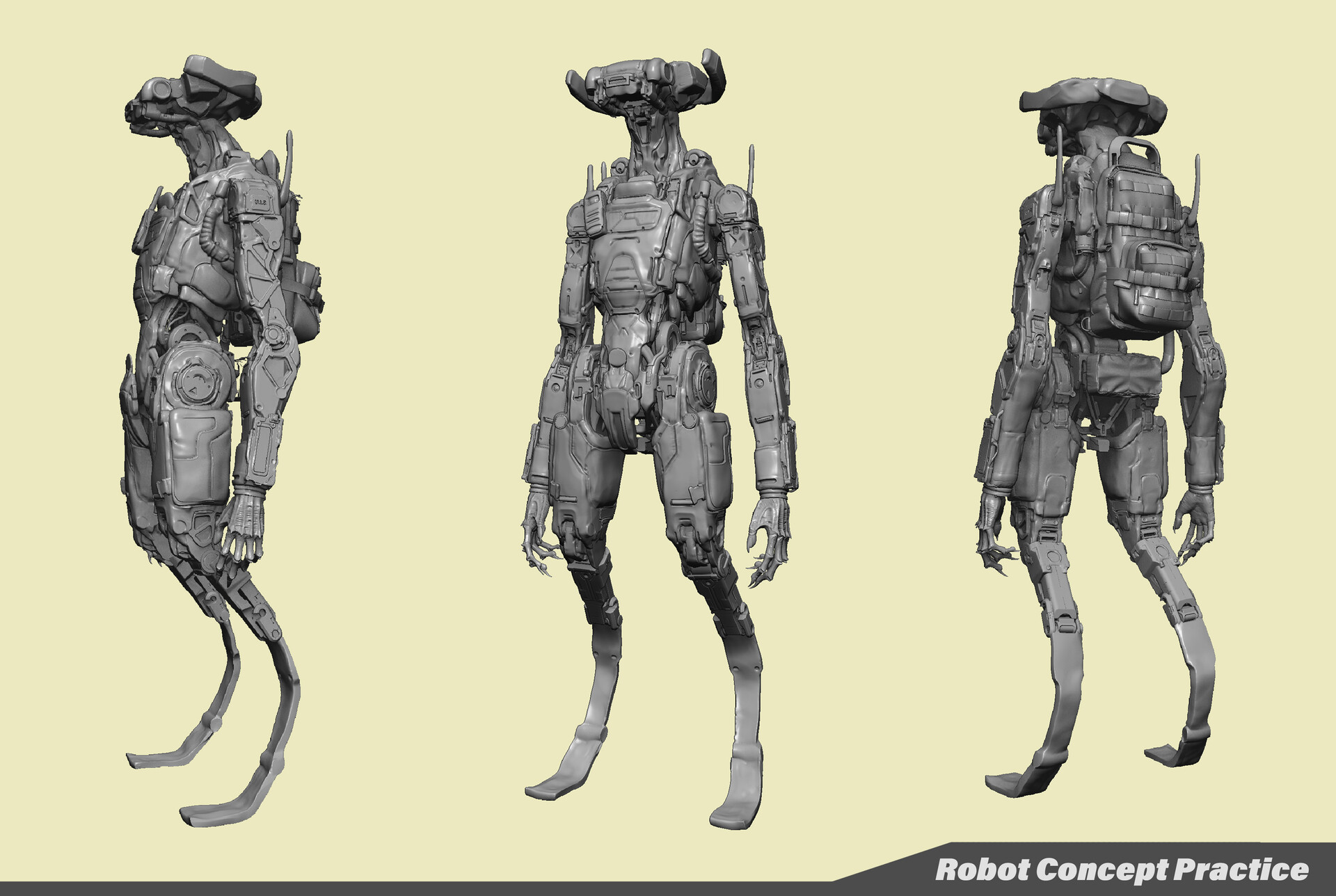 ArtStation - Robot Concept Practice