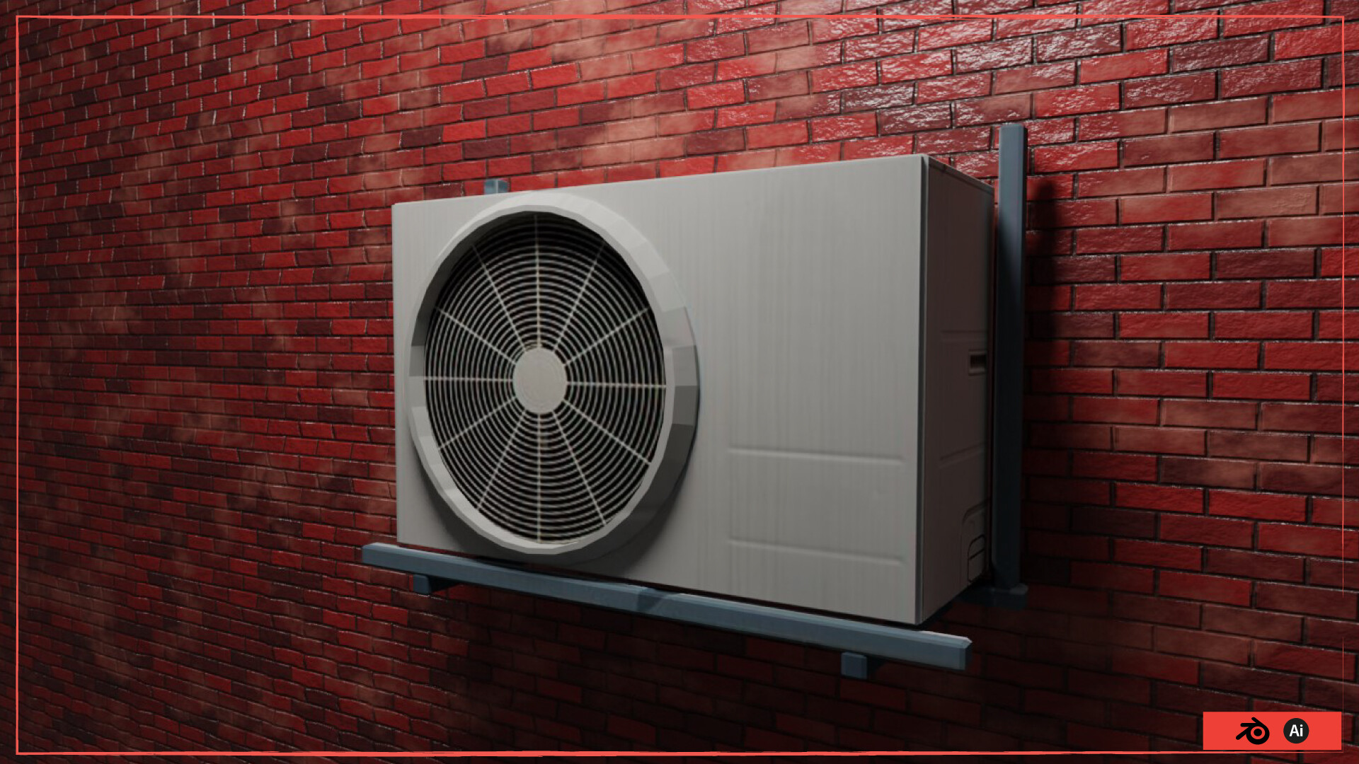ArtStation - 3D Props design - Air conditioner