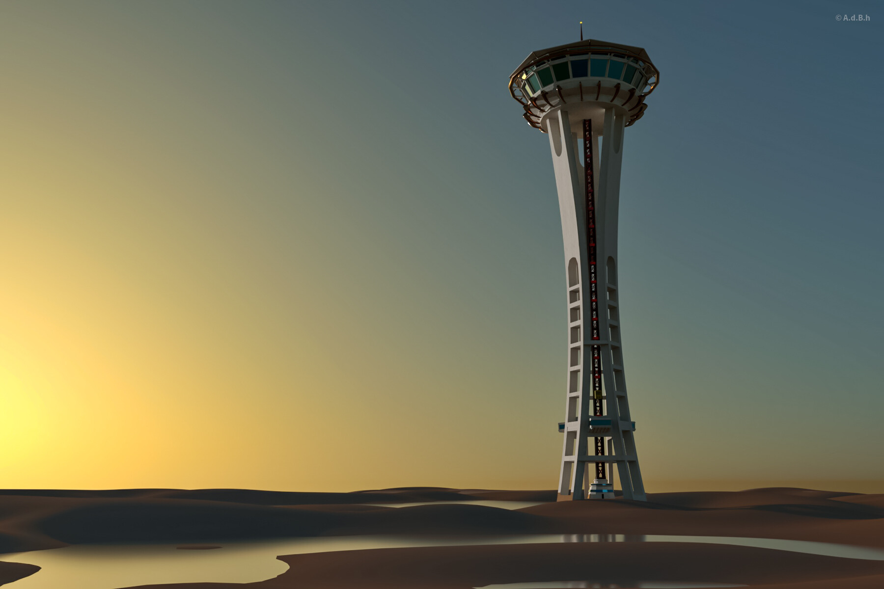 ArtStation - Simple Desert Tower