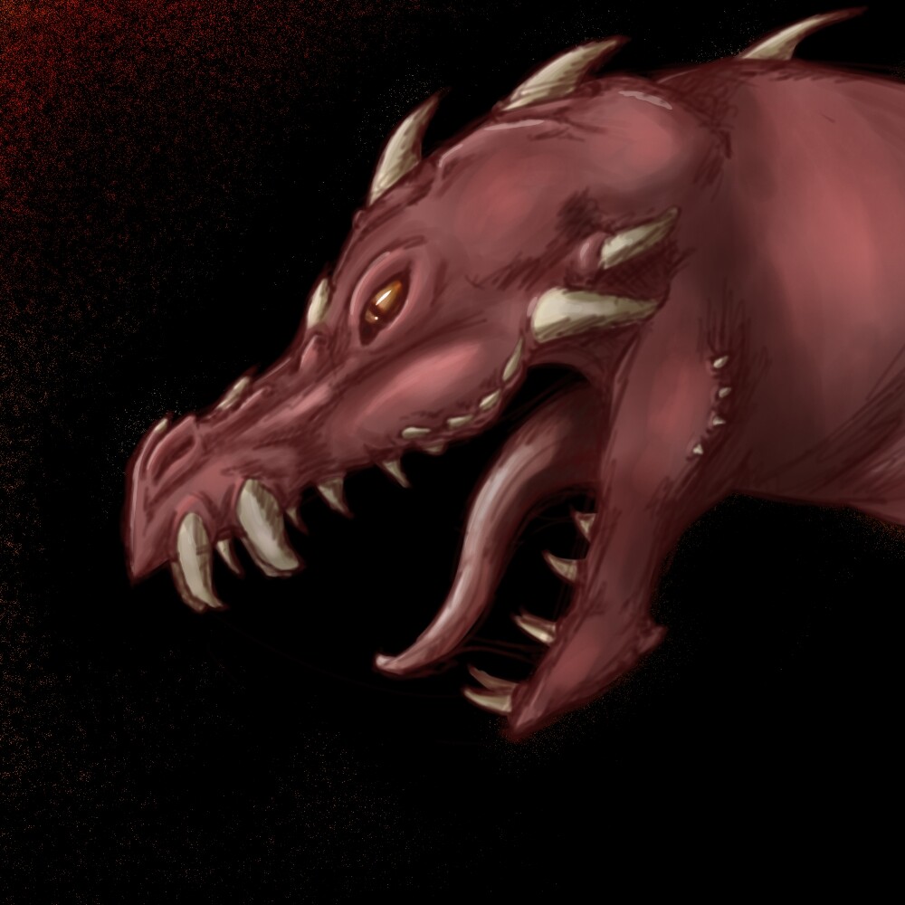 ArtStation - Red dragon head