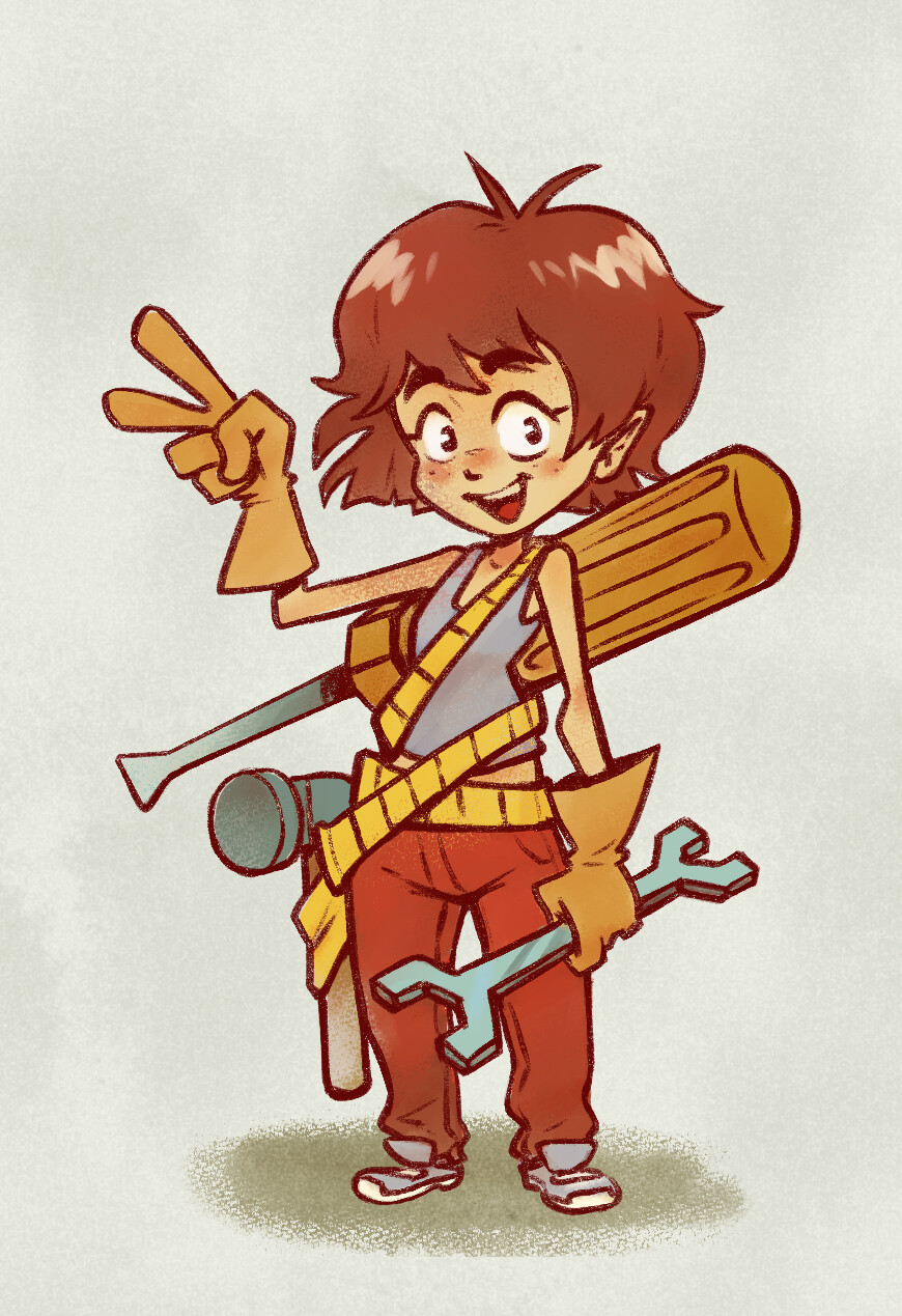 ArtStation - Little Tool Girl