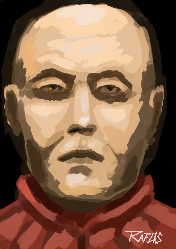 ArtStation - Bald Man in the dark