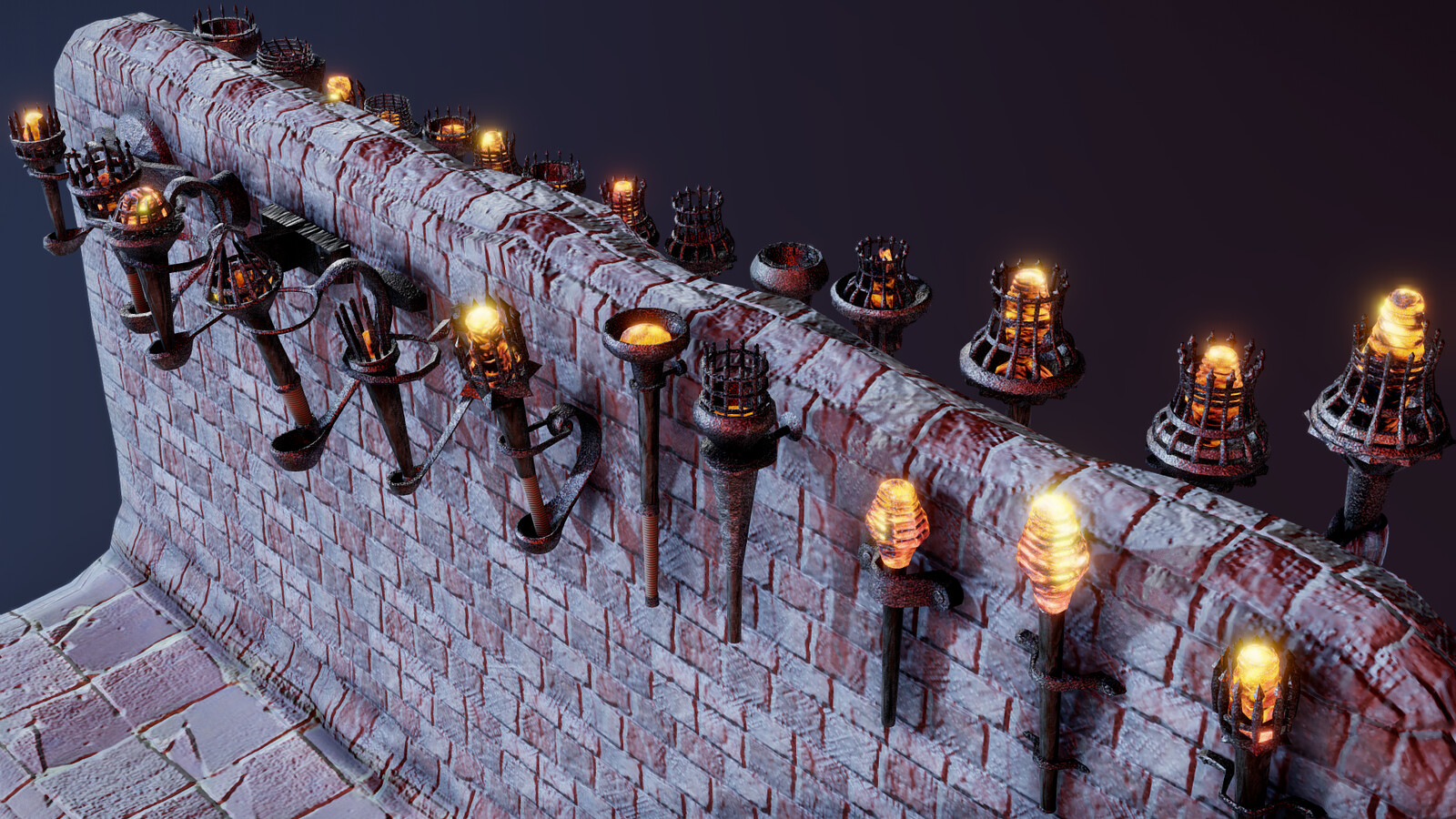 Dmytro Nortenko - 25-pack smoldering wall torches