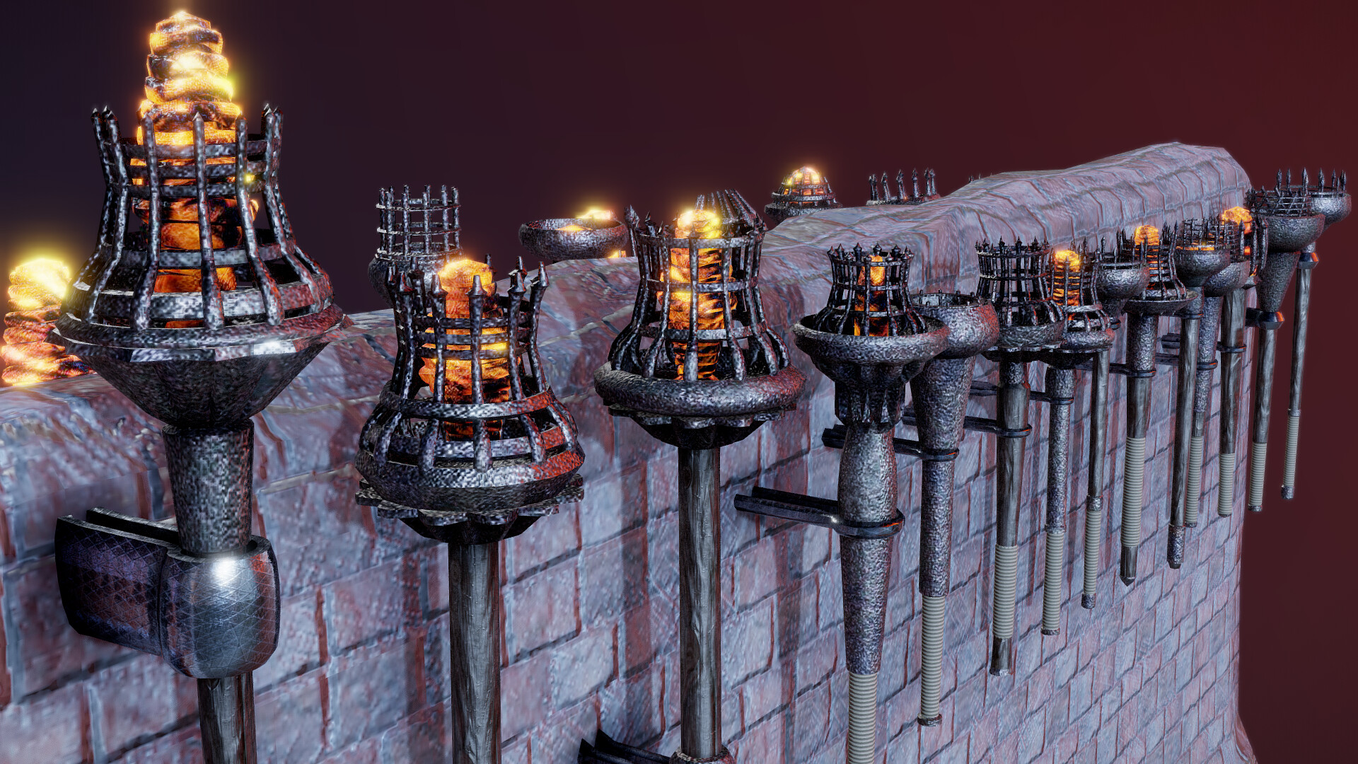 Dmytro Nortenko - 25-pack smoldering wall torches