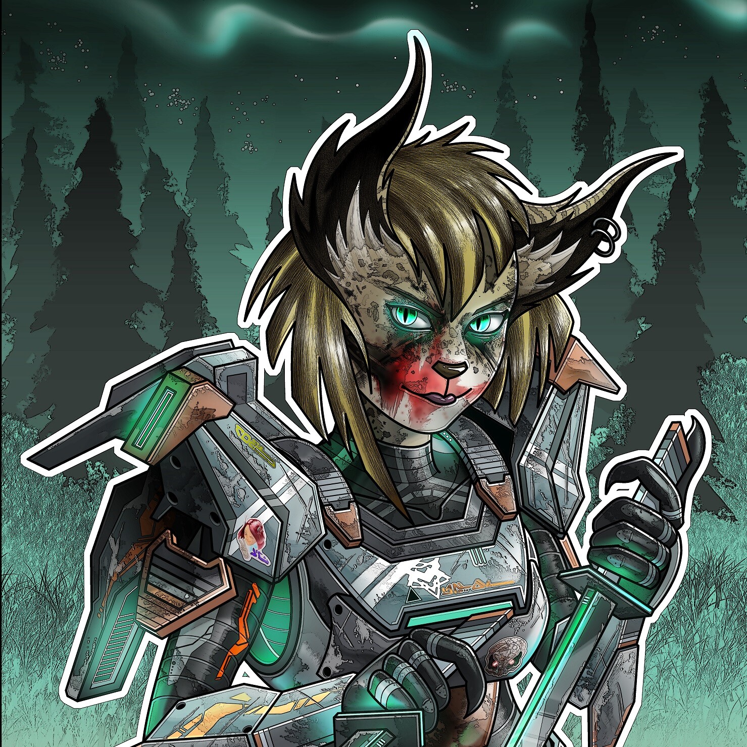 ArtStation - Rhilliax Cat Soldier