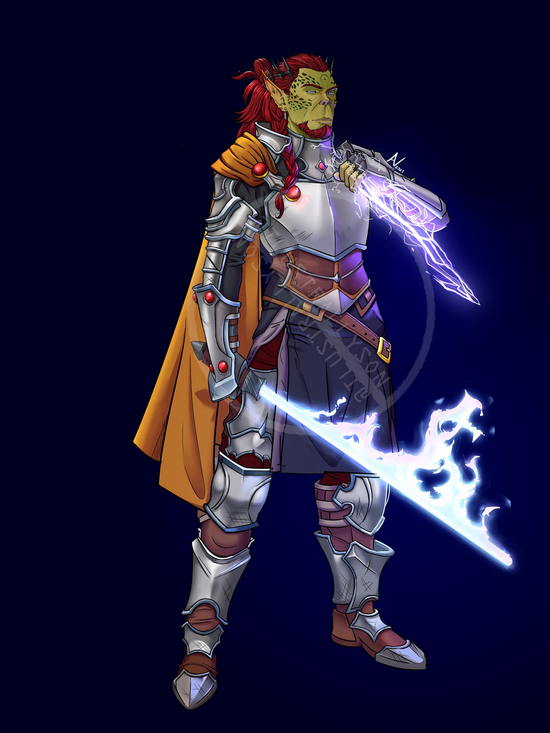 ArtStation - Enkidu, a gith noble