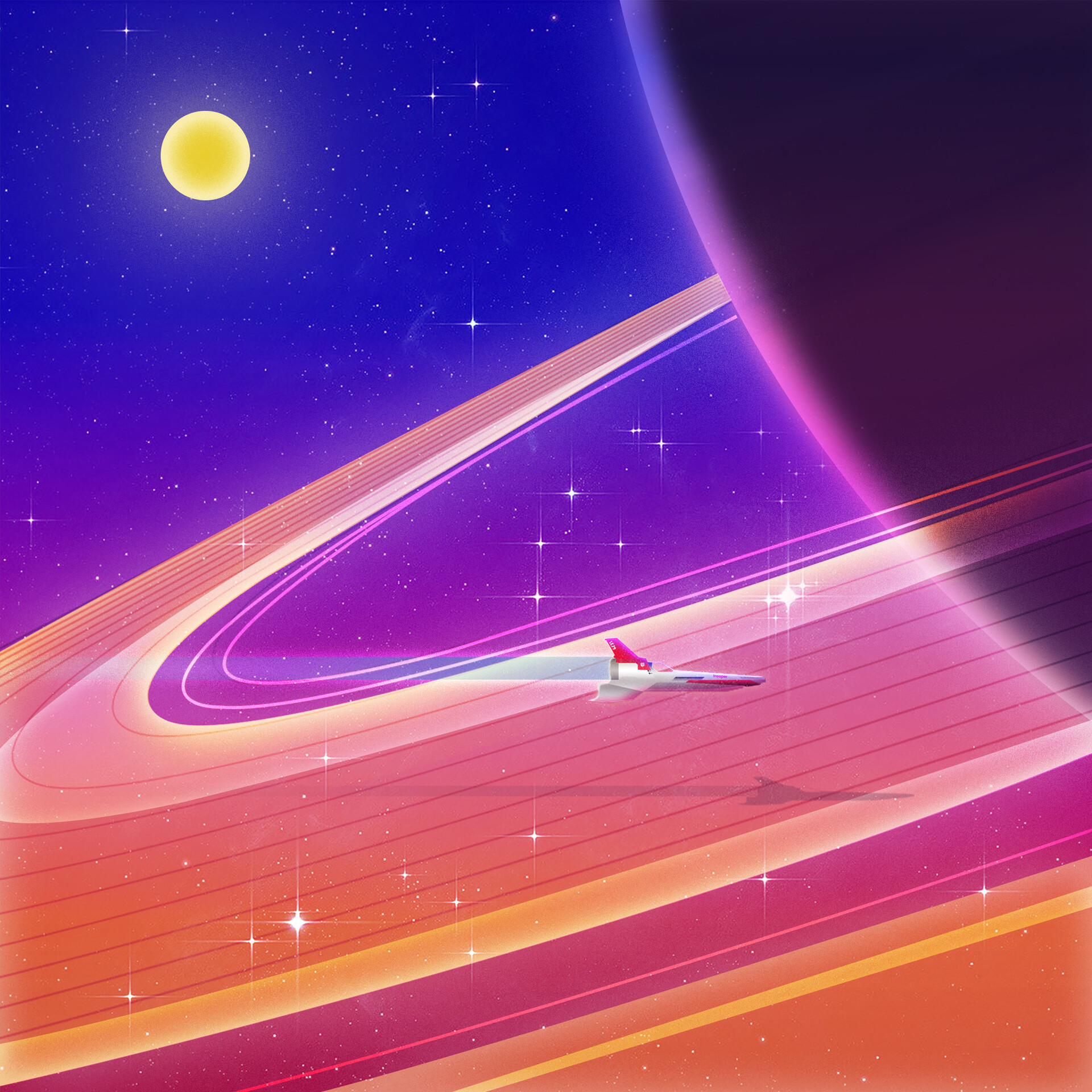 ArtStation - Lone Explorer #1 Purple Heavens