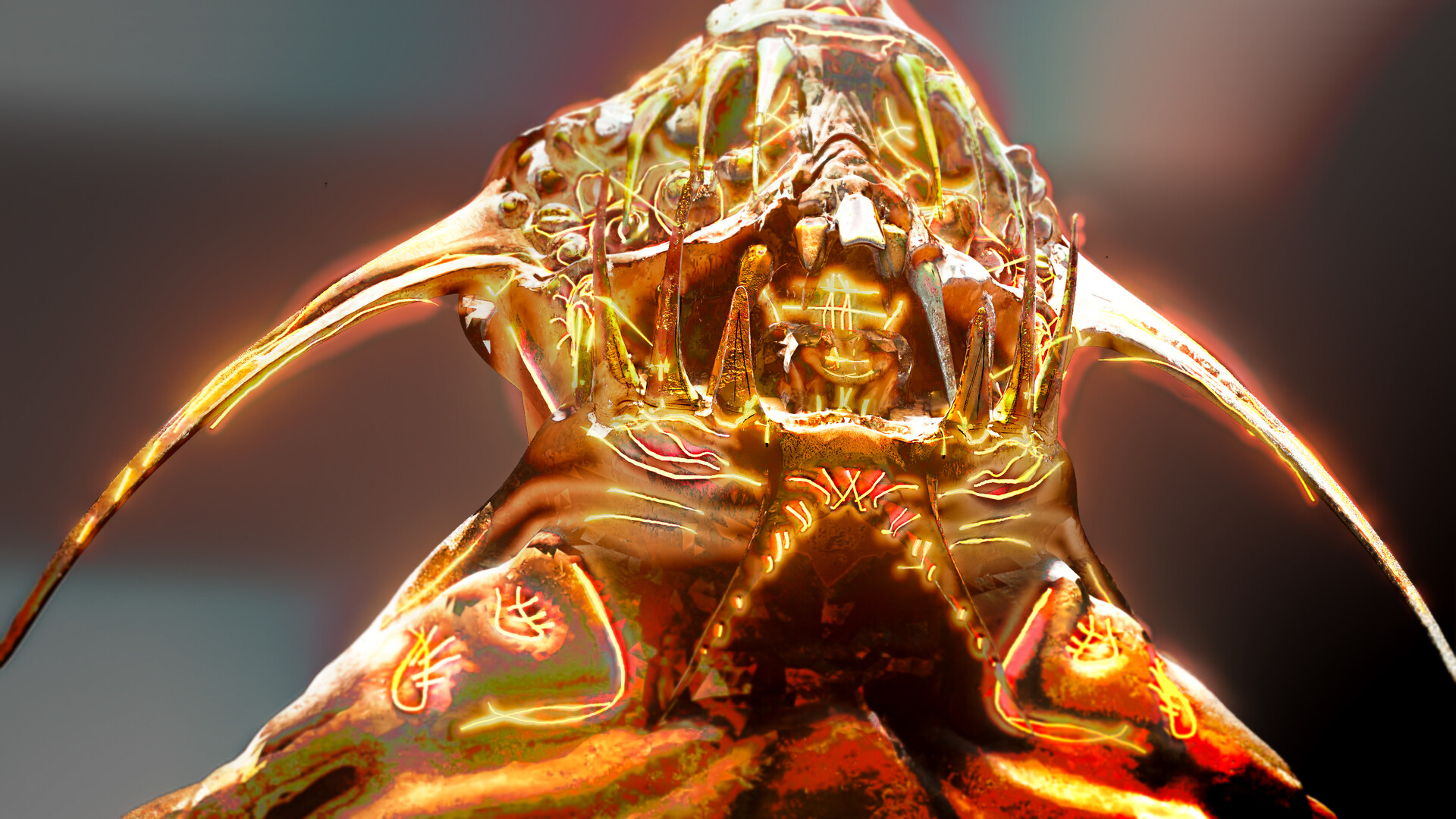 ArtStation - vogon head - grease pencil on sculpt