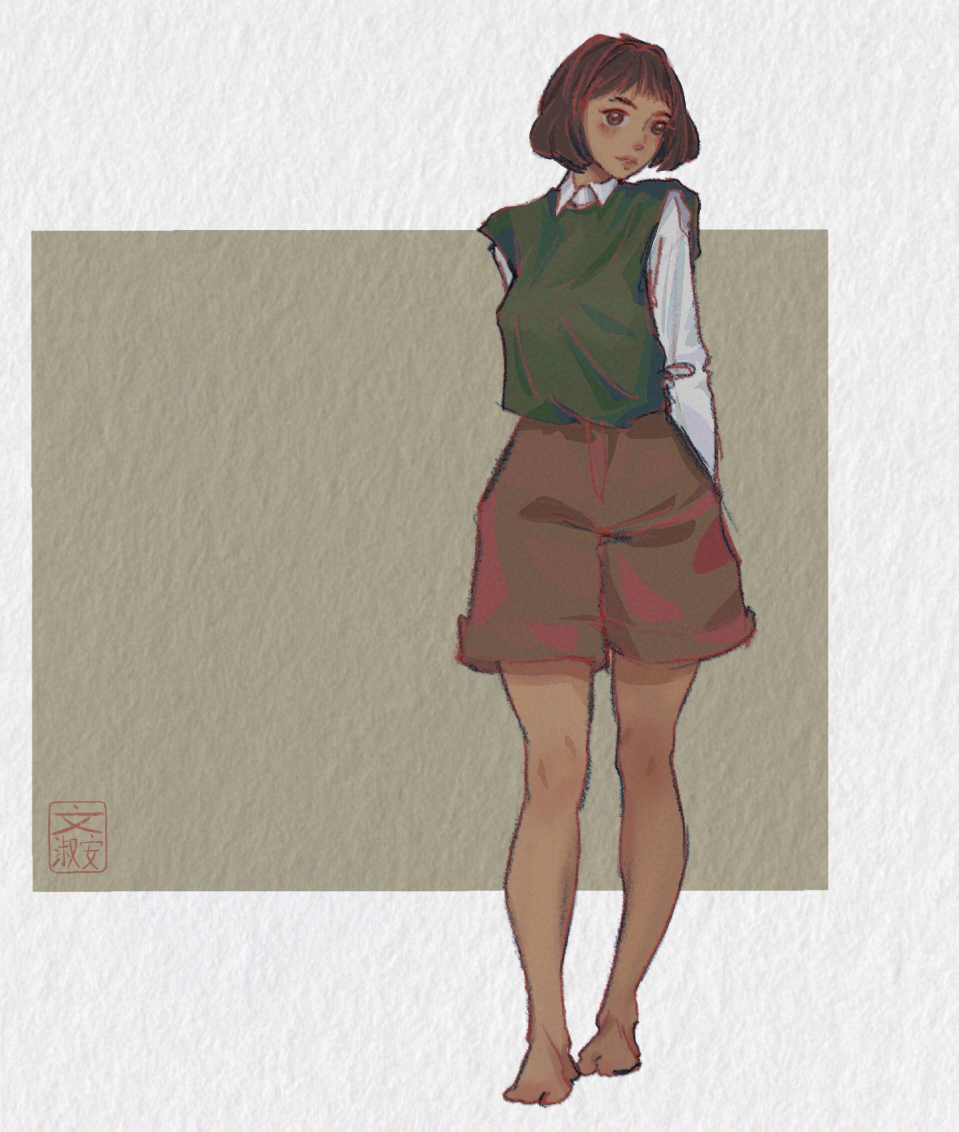 ArtStation - Character Design: Cute girl