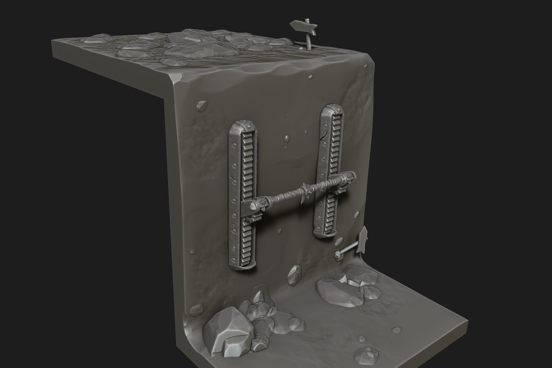ArtStation - Wall lever