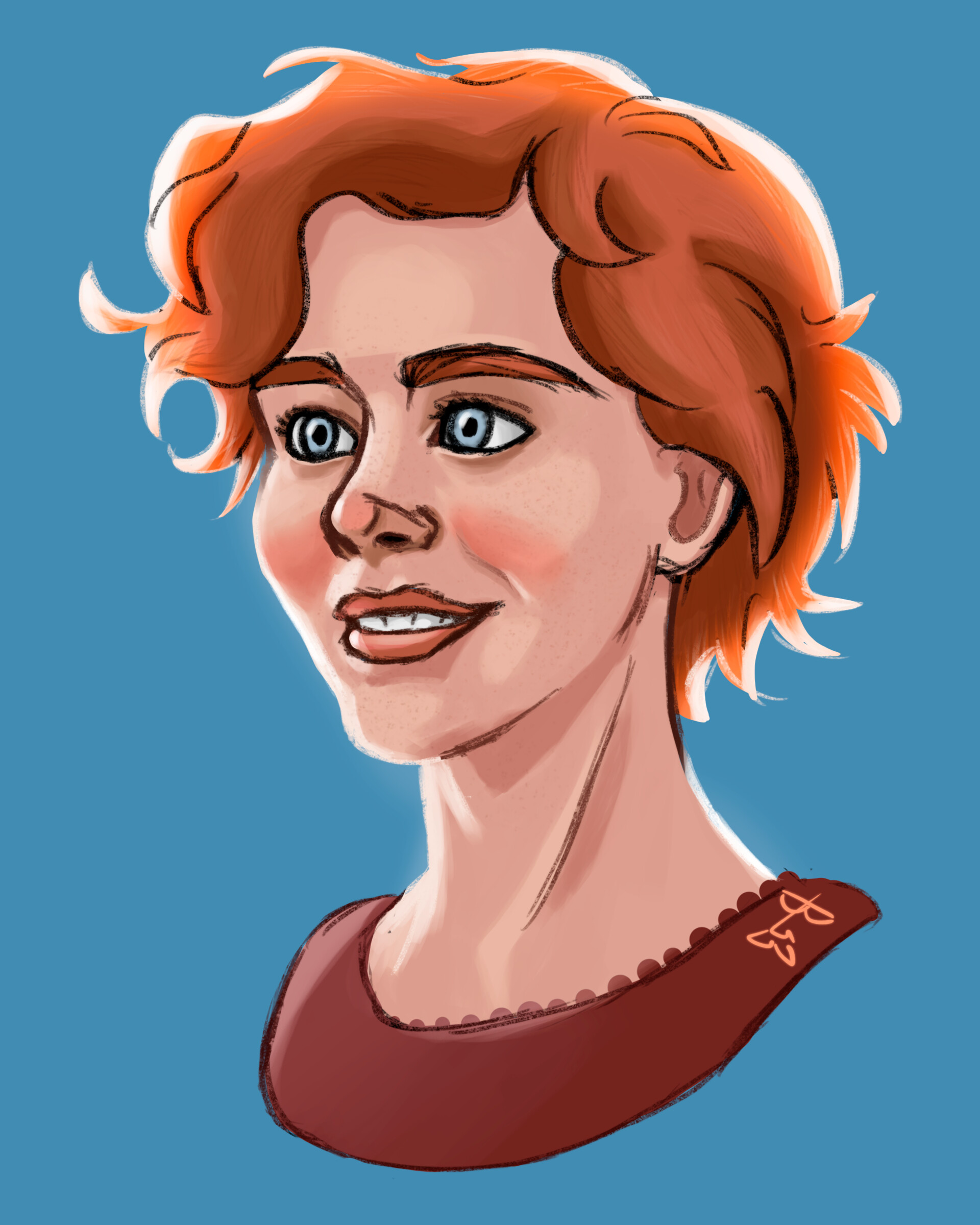 ArtStation - Beverly Marsh (Sophia Lillis) portrait