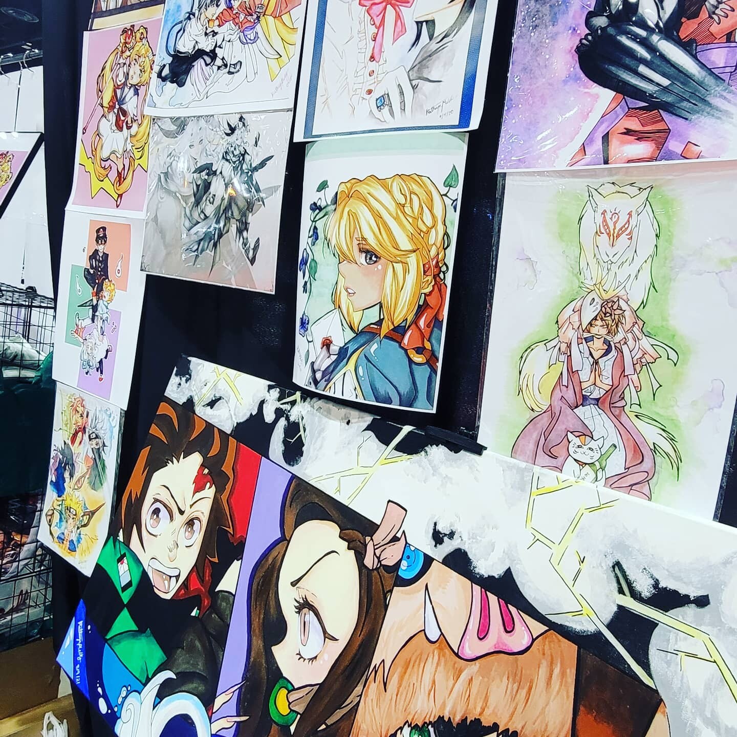 ArtStation - Acrylic Painted Demon Slayer Painting