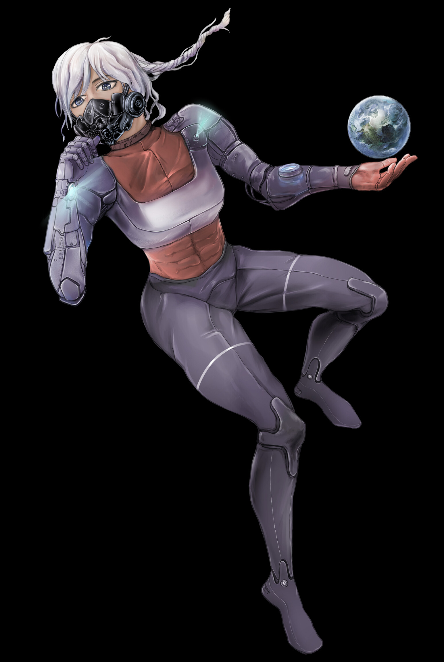 ArtStation - Cyber Human (2D Illustration）