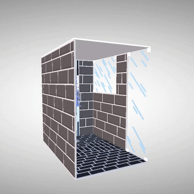 ArtStation - Modern Walk In Shower