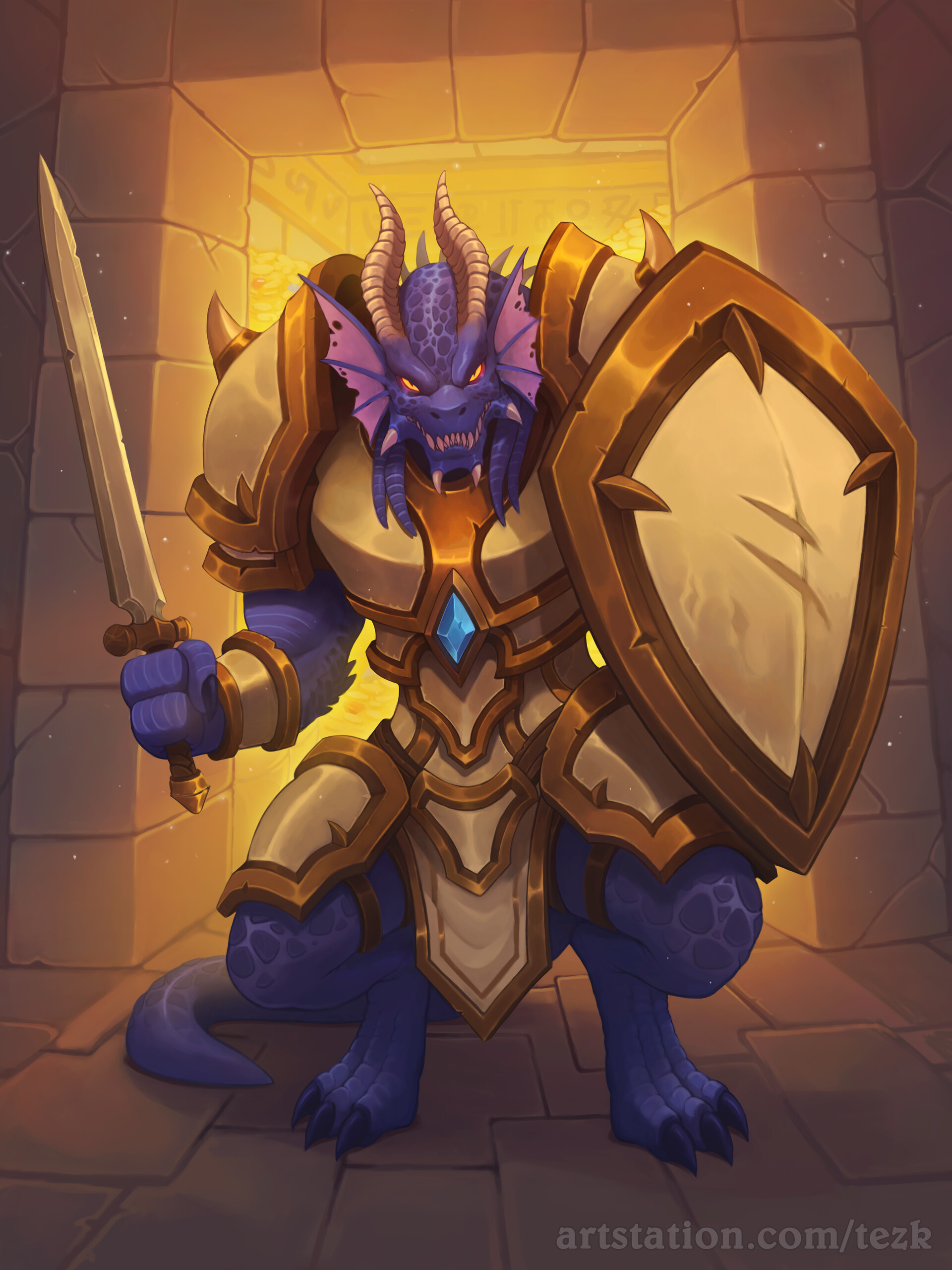 ArtStation - Drakonid Guardian - Hearthstone Fanart