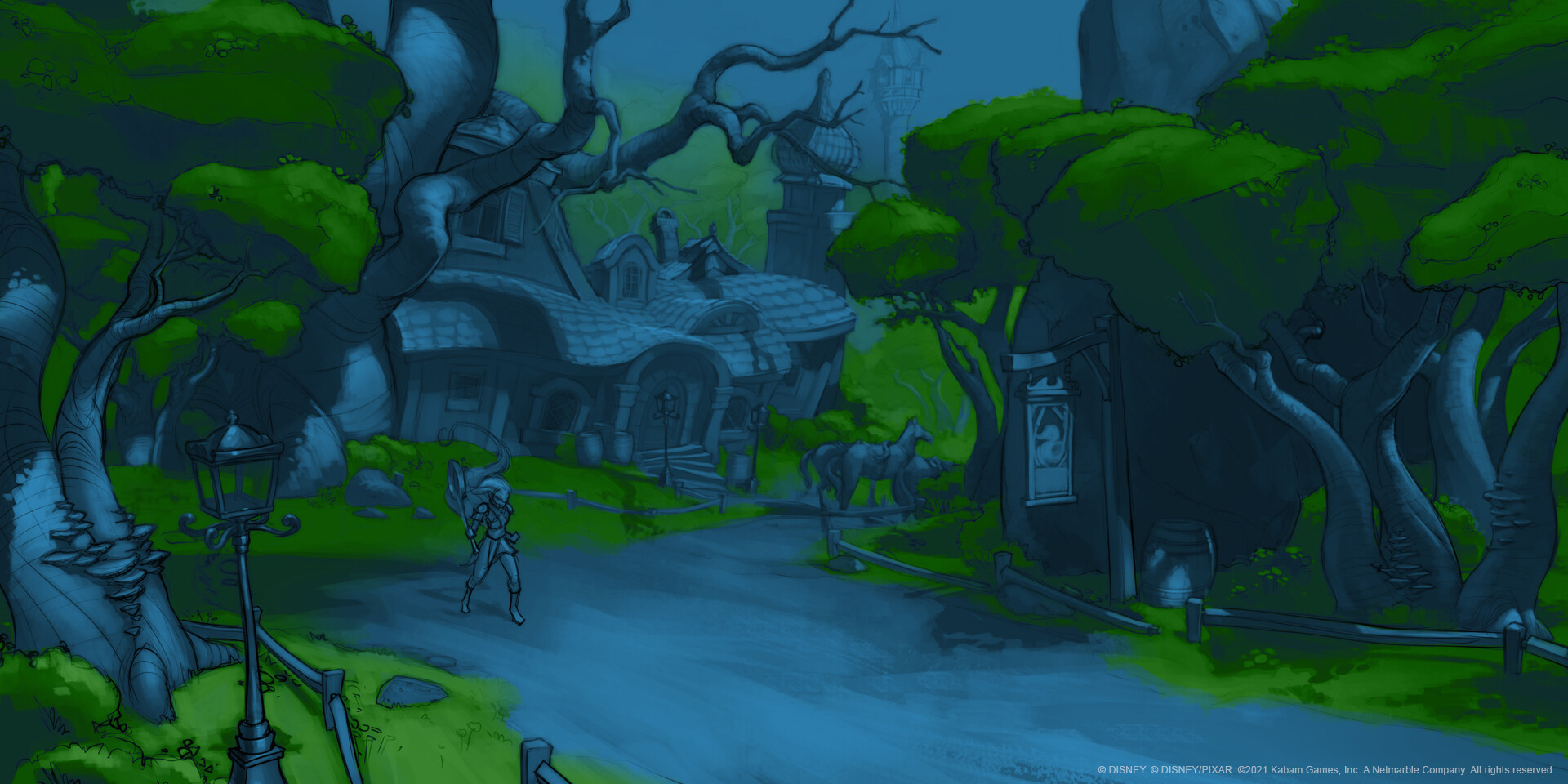 Tangled Concept Art Forest