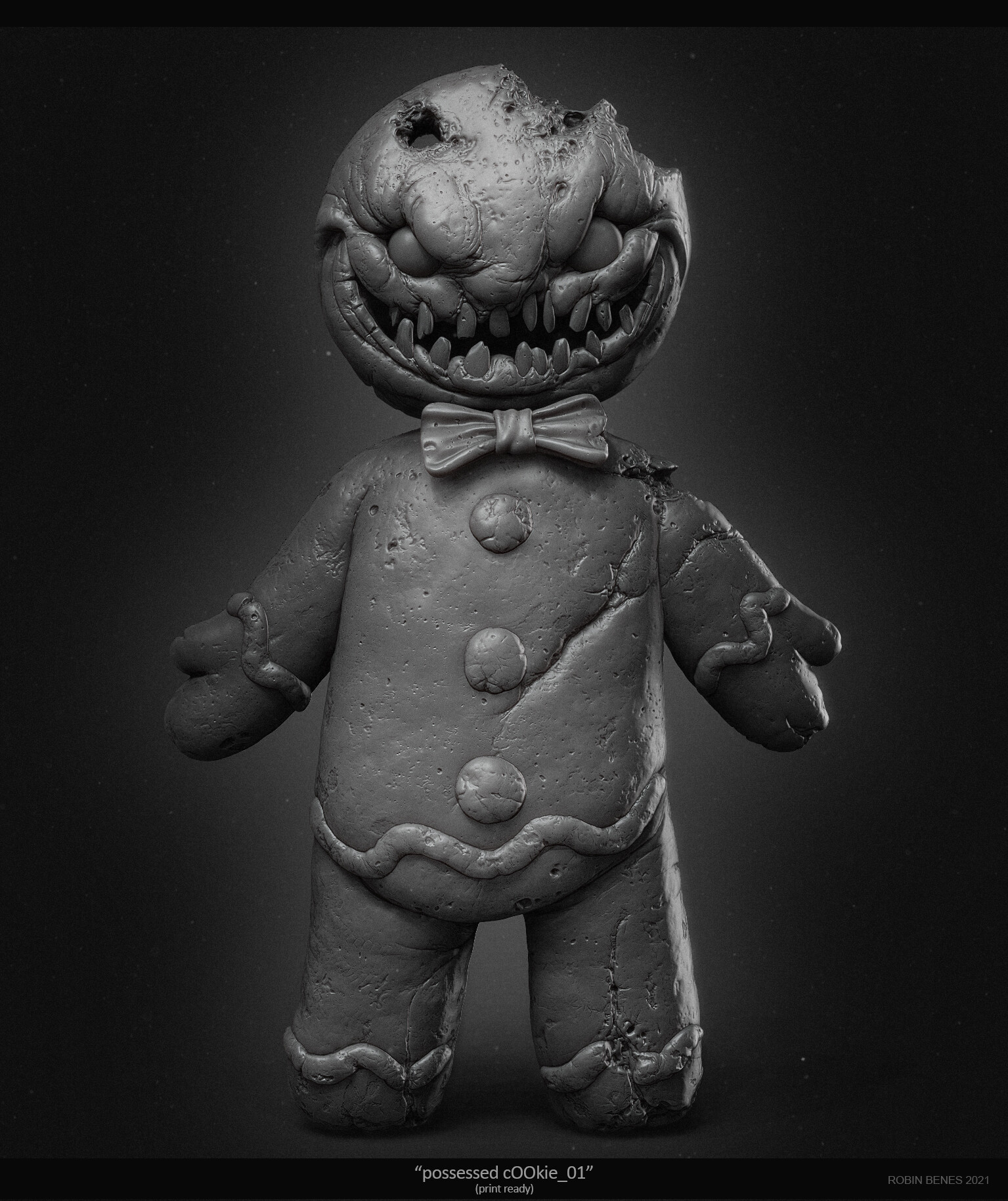 robin benes - gingerbreadman_01 - 3D print ready