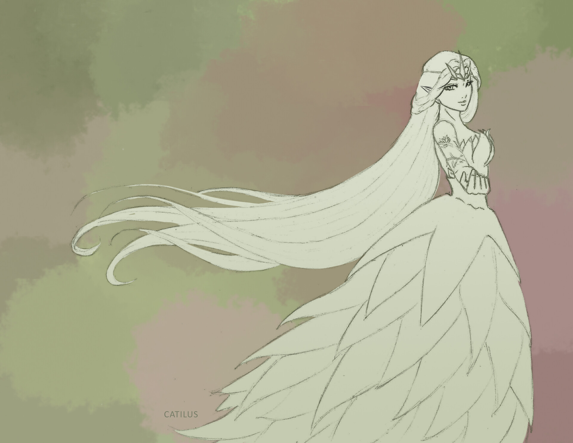 ArtStation - Oriel the Waking Dreamer, Sun Elf Warlock of the Catilus ...