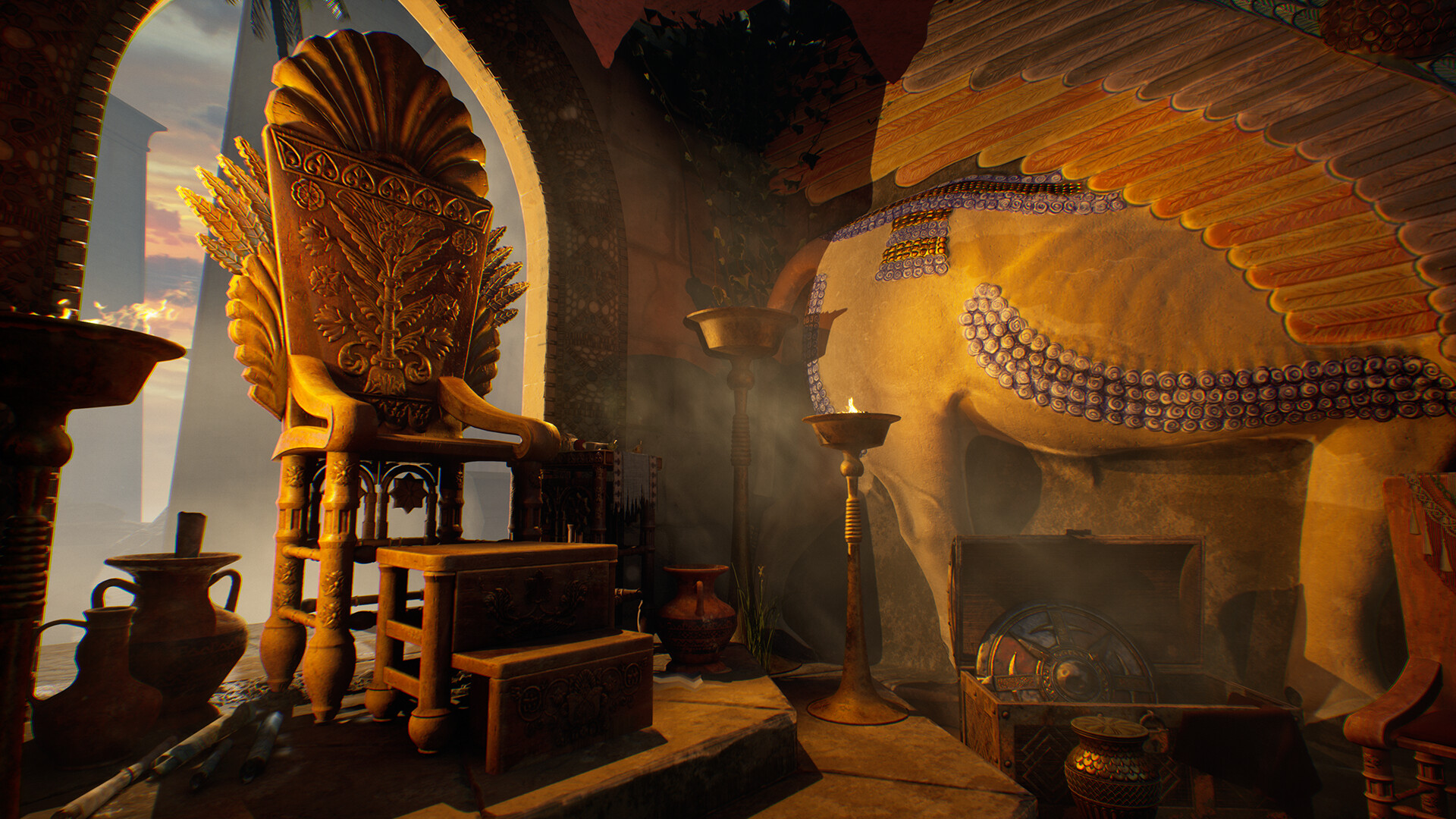 Nansy Khanano - Semiramis' Courtyard | Assyrian 3D Environment Diorama ...