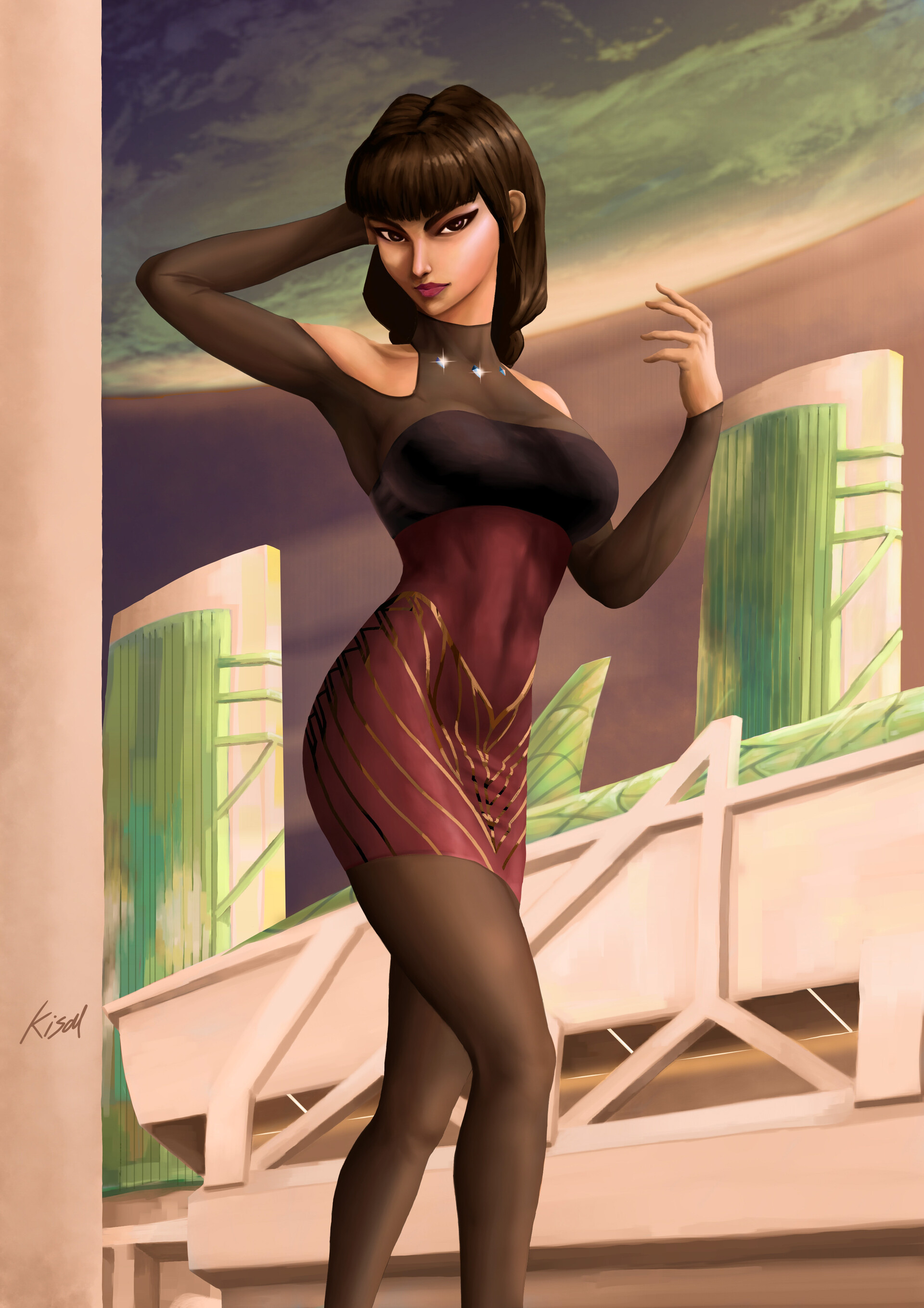 ArtStation - Ive in rouge.