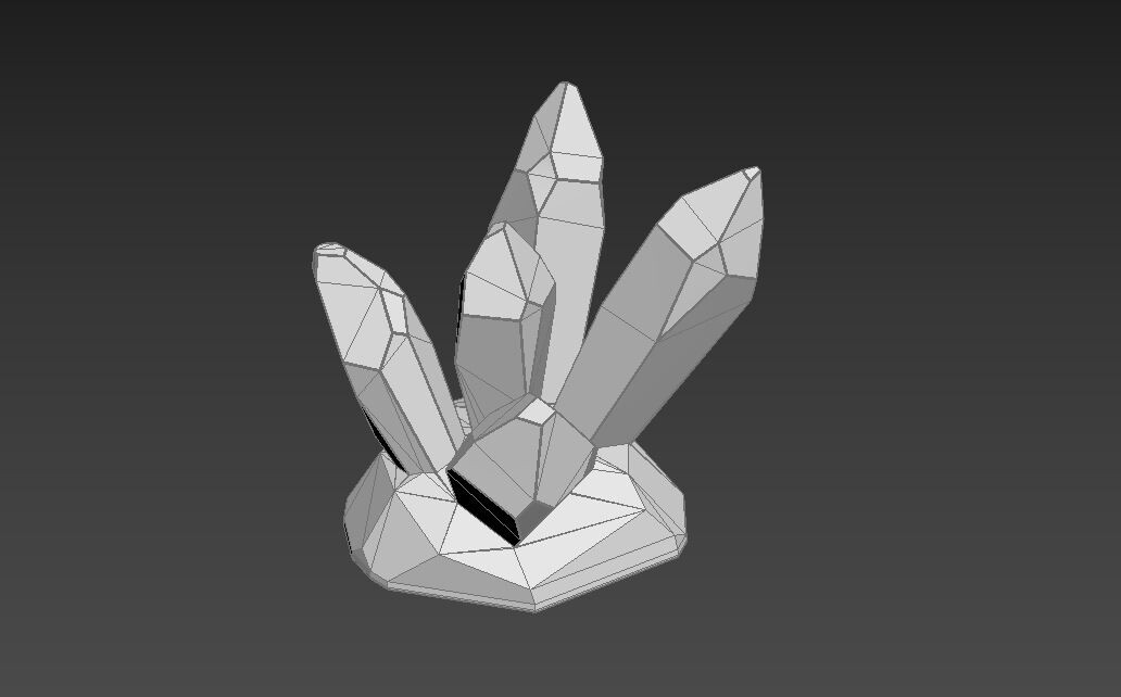 Boris Boiko - Low-poly Stylized Crystal Geode