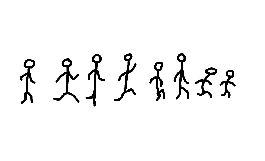 Running Stickman Frames